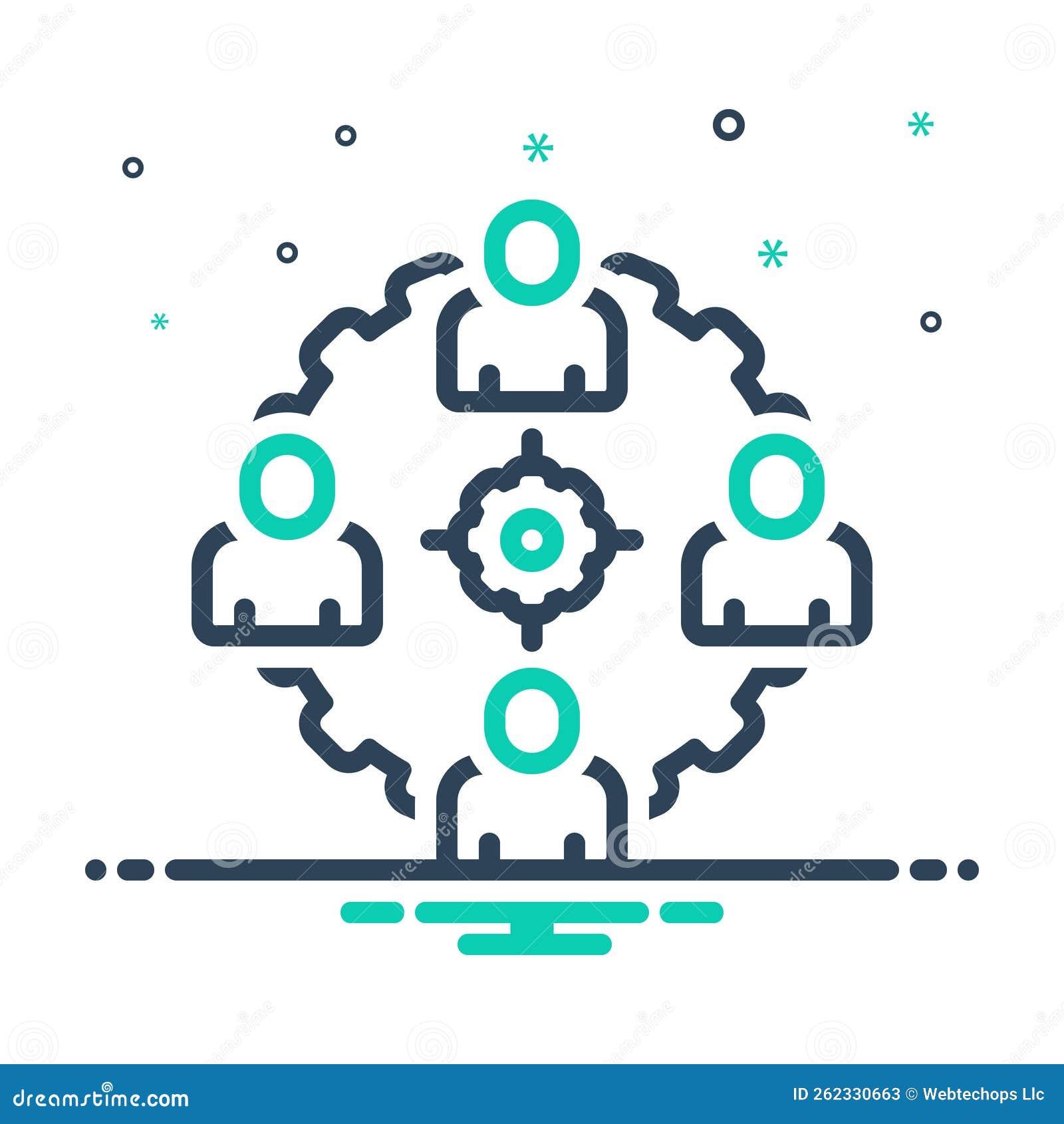 Mix Icon for Coordinate, Equal and Harmonize Stock Vector ...
