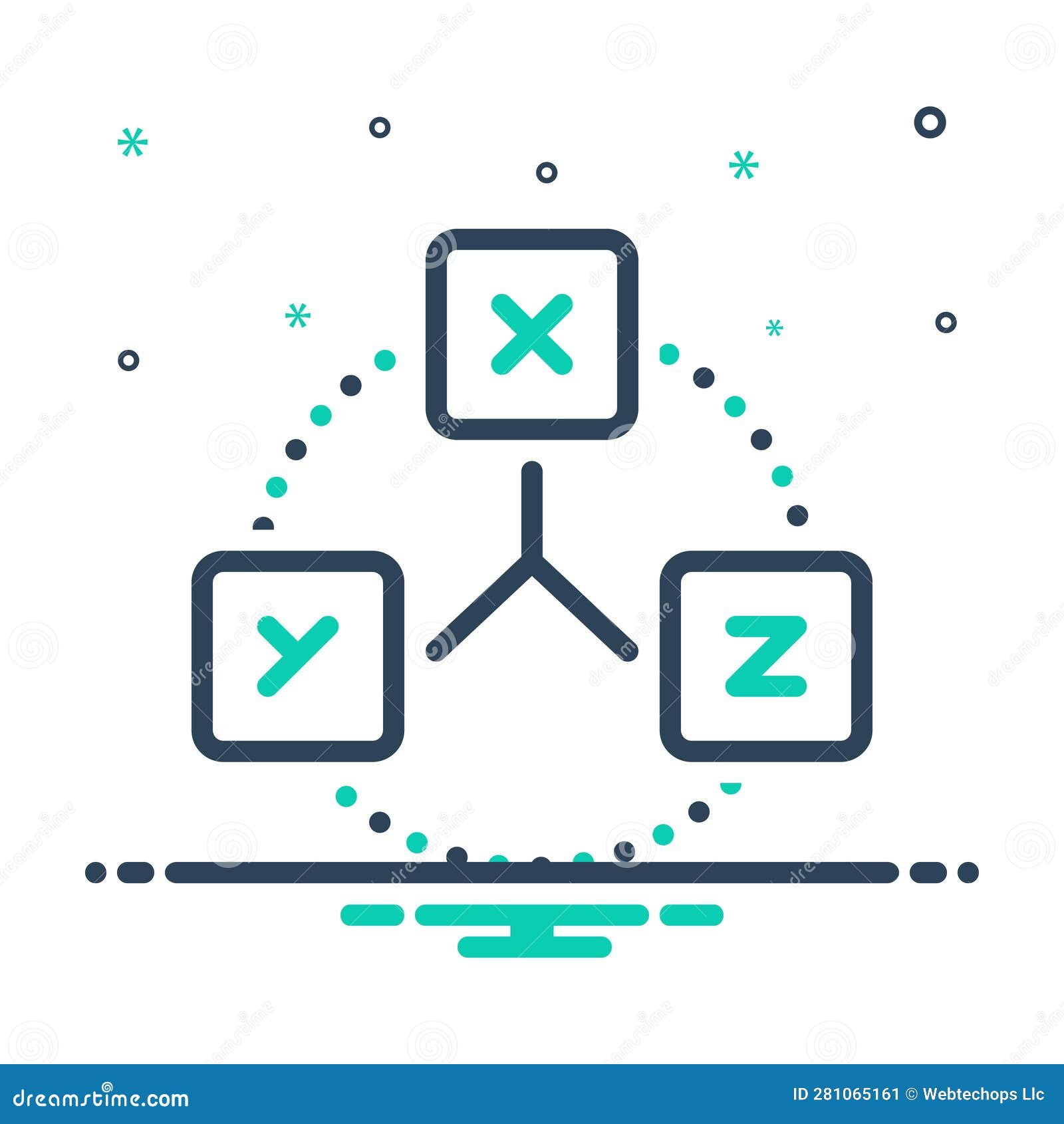 Mix Icon for Coordinates, Harmonize and Bring Stock Vector ... Mix Icon for Coordinates, Harmonize and Bring Stock Vector ...
