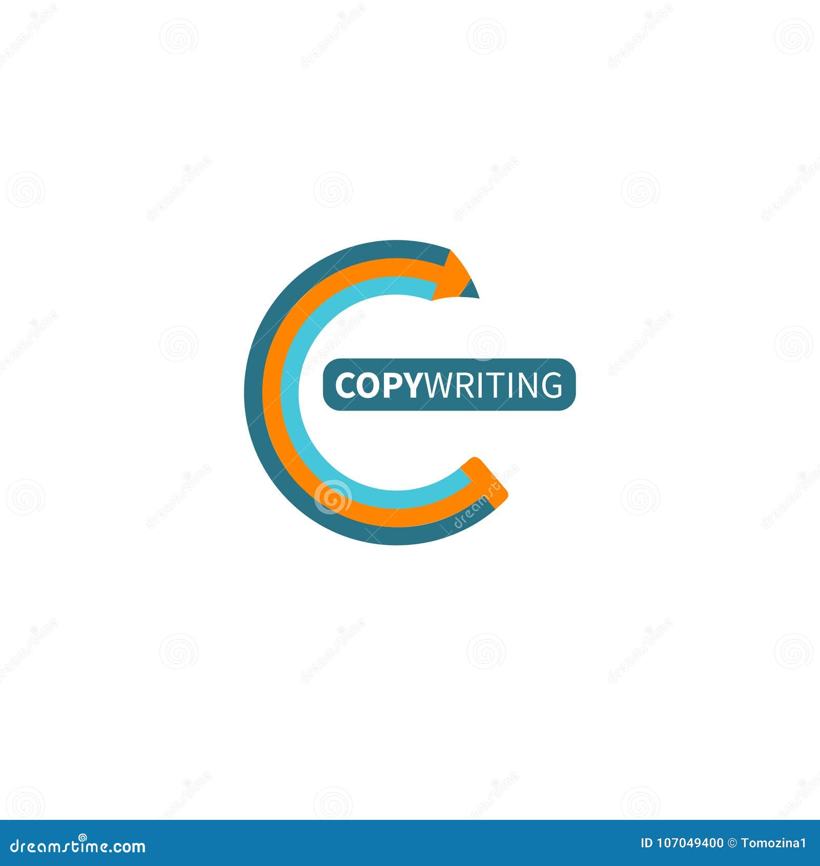 Icon copywriting stock vector. Illustration of blogging - 107049400
