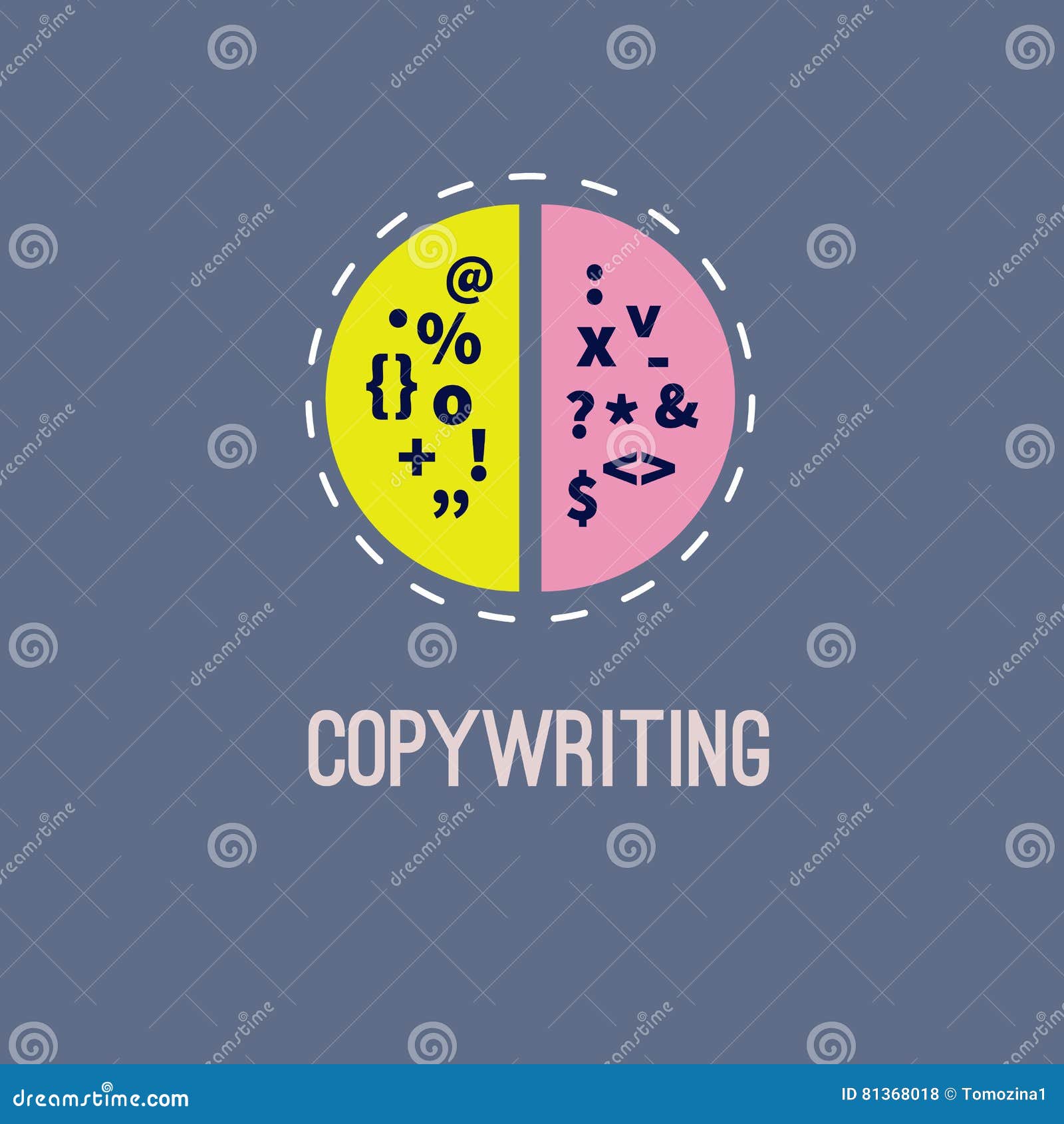 Icon of copywriting stock vector. Illustration of logo - 81368018
