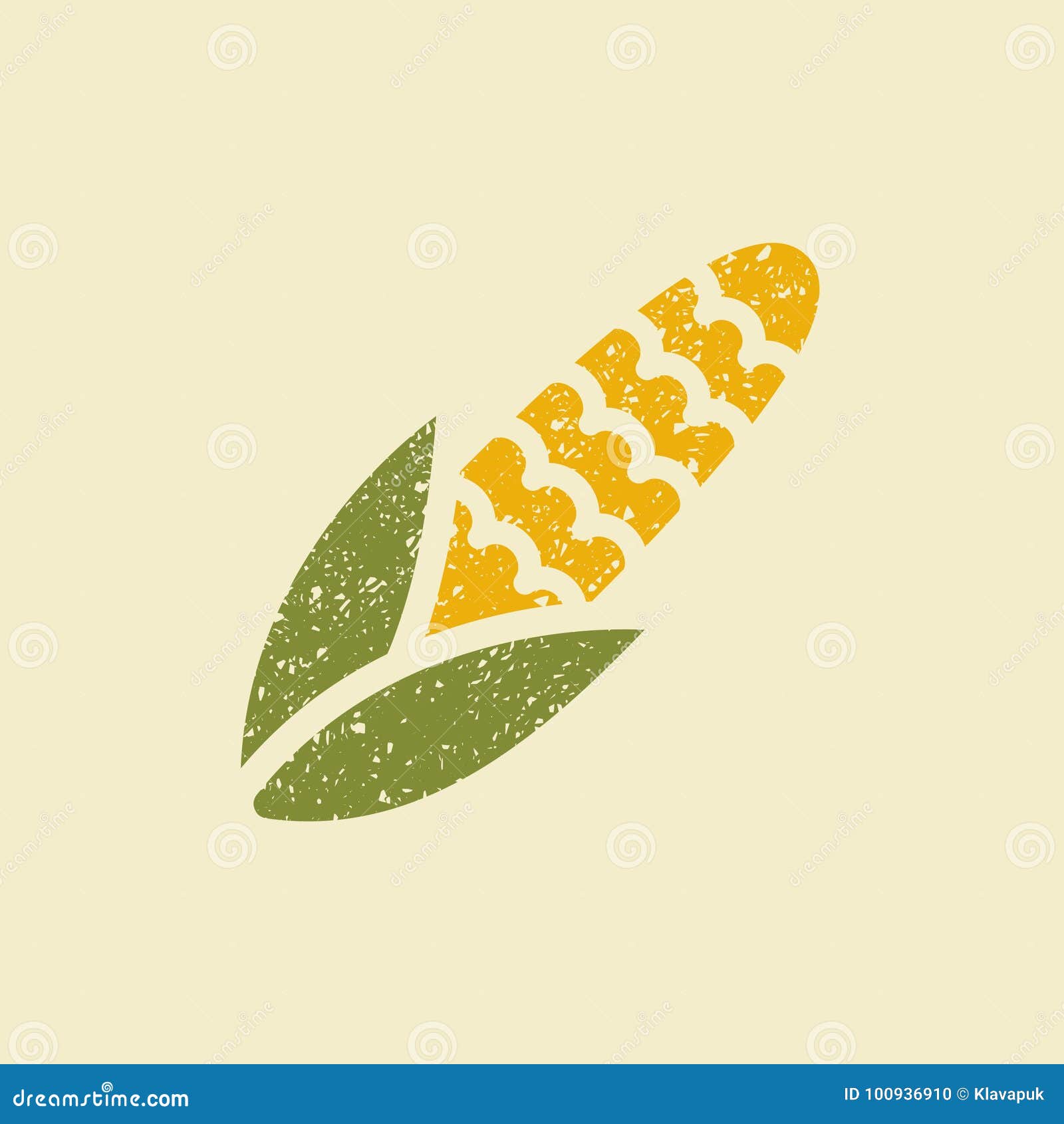 Corn Oil. Stylized Silhouette Of Corncob. Vector Illustration ...
