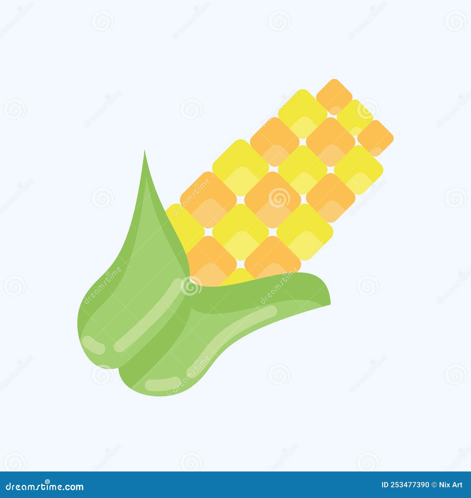 Icon Corn. Suitable for Nuts Symbol. Flat Style. Simple Design Editable ...