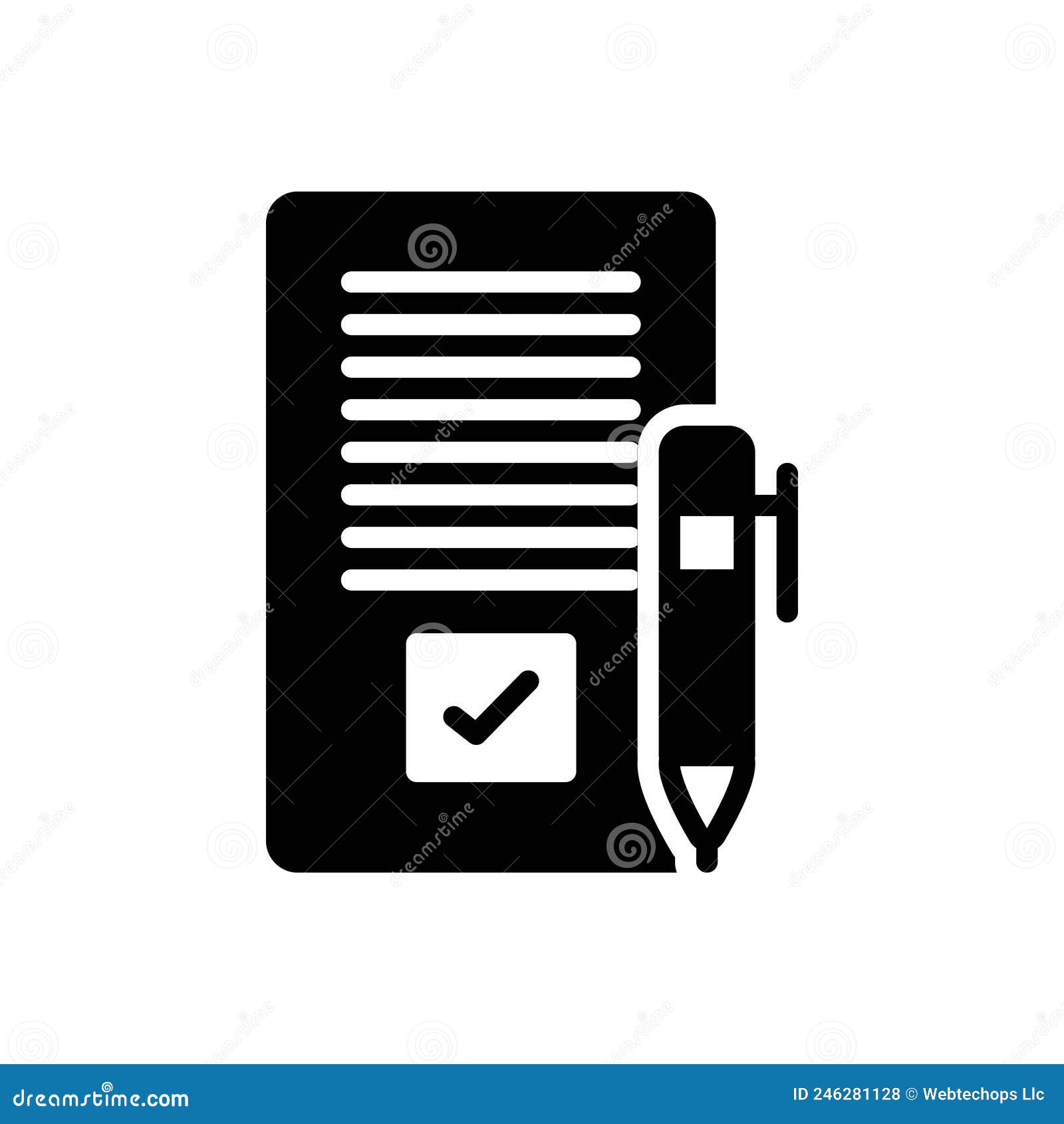 Black Solid Icon for Corrections, Reform and Correction Stock Vector ...