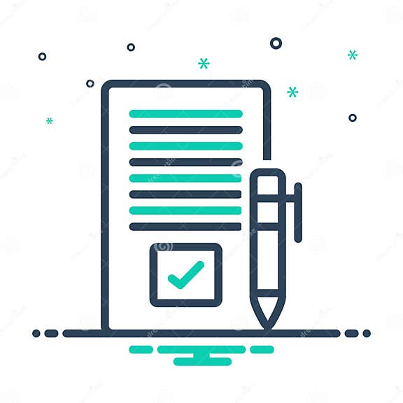 Mix Icon for Corrections, Reform and Correction Stock Vector ...