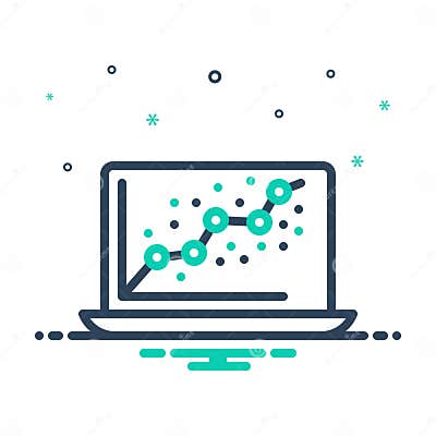 Mix Icon for Correlation, Connection and Related Stock Illustration ...