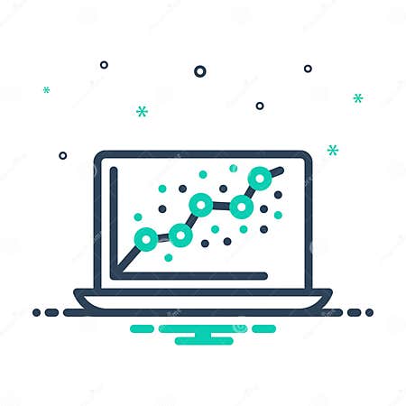 Mix Icon for Correlation, Connection and Related Stock Illustration ...