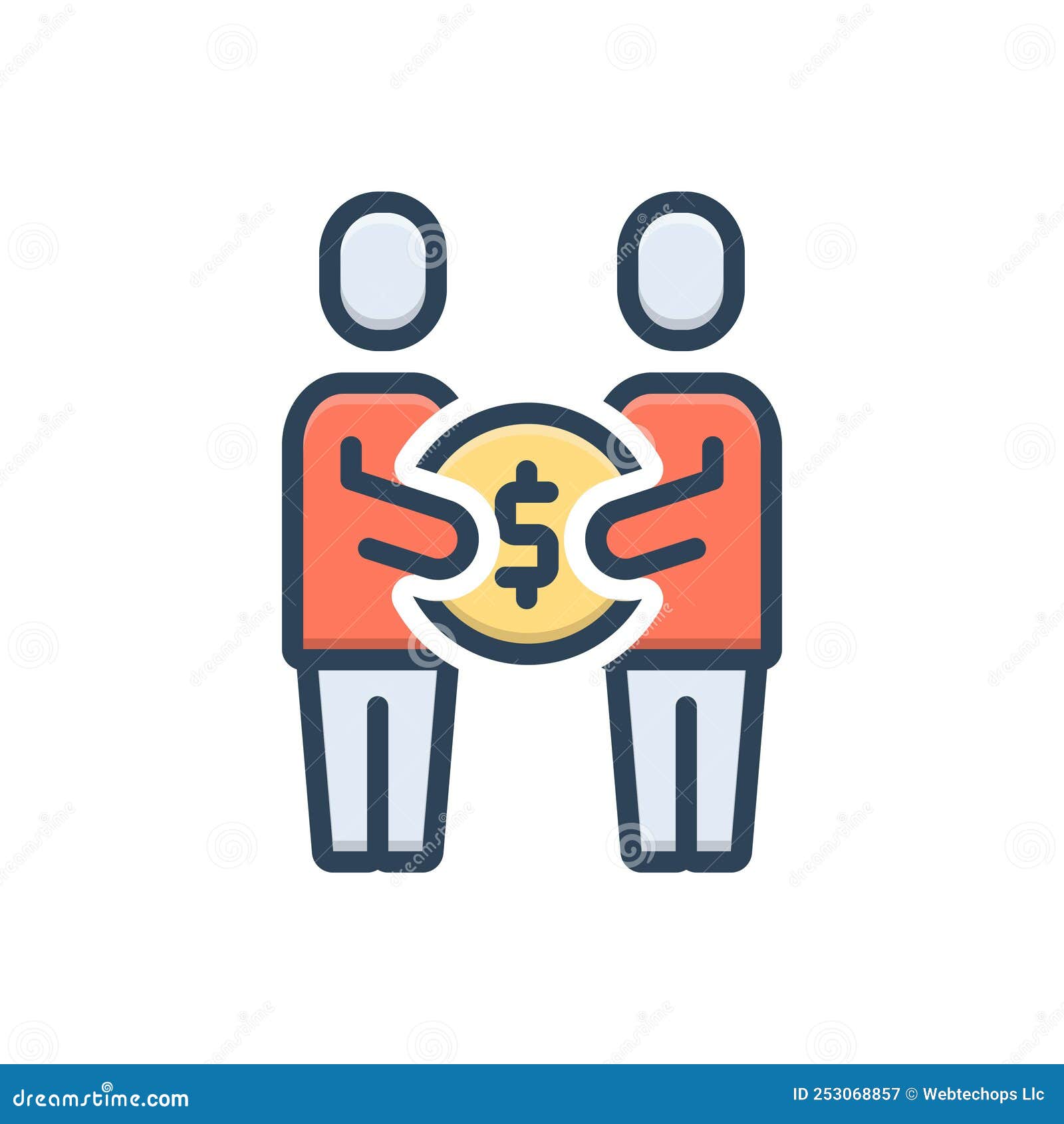 Color Illustration Icon for Corruption, Graft and Extortion Stock ...