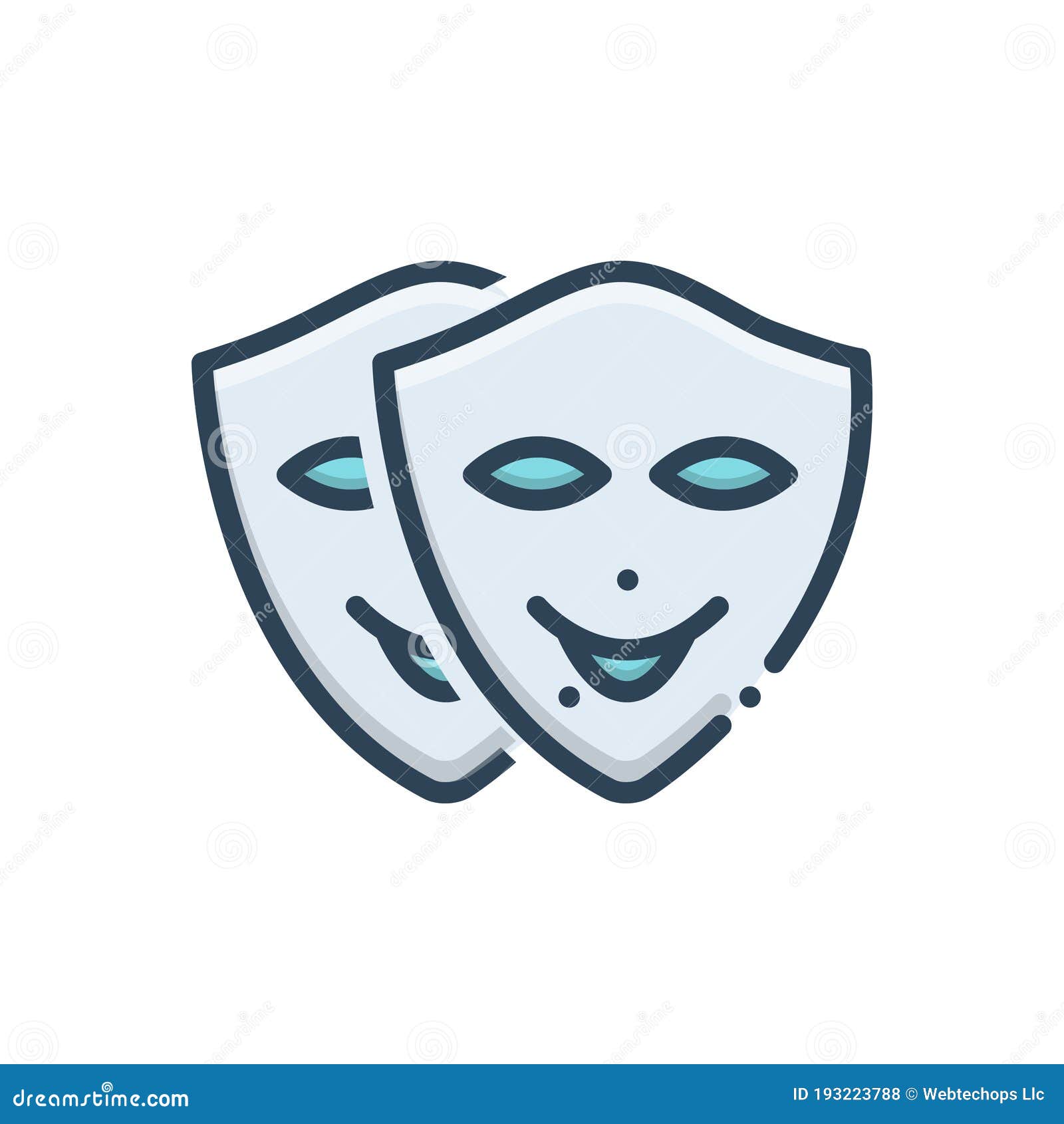 Color Illustration Icon for Cosplay, Roleplay and Playact Stock ...