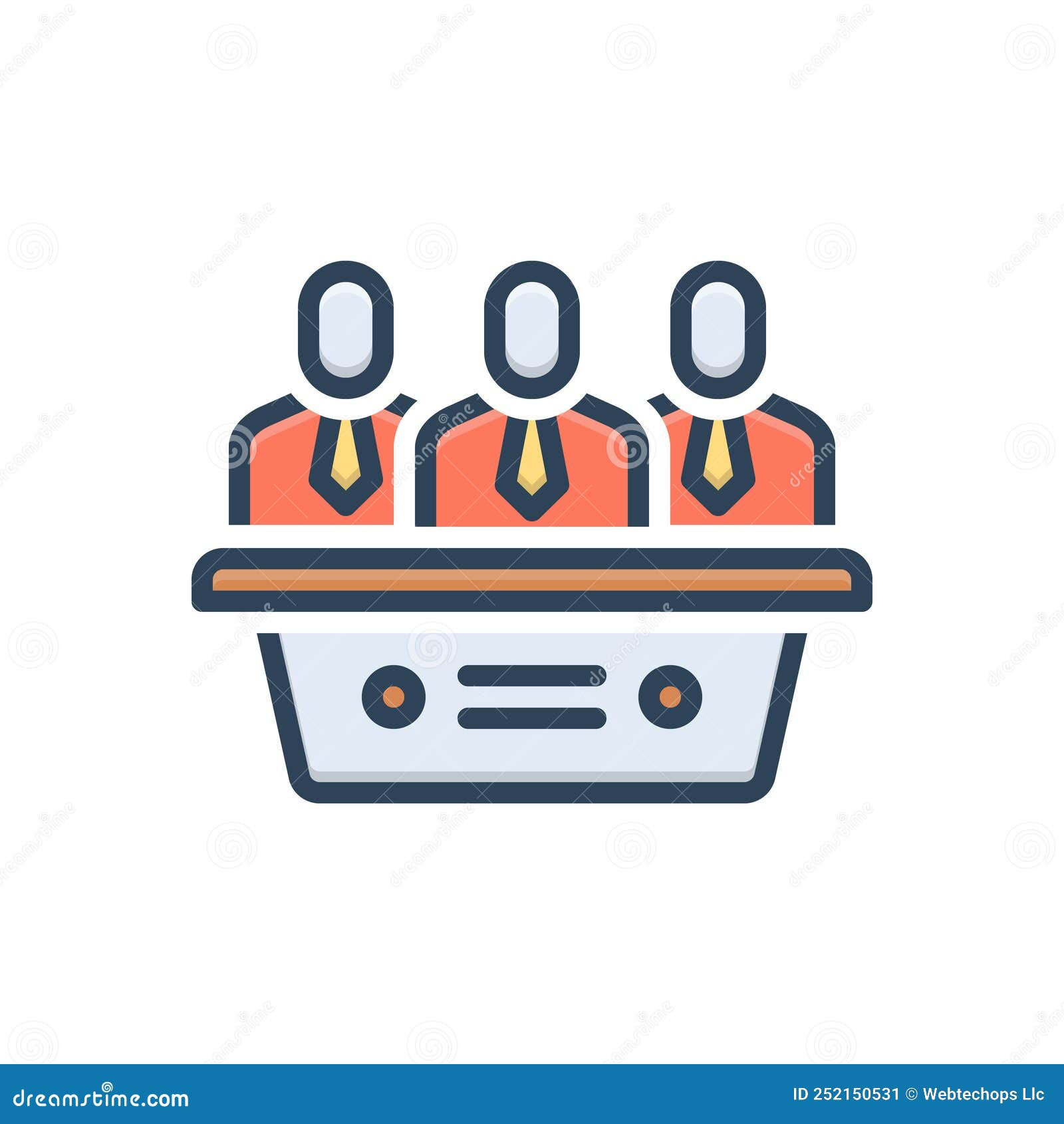 Color Illustration Icon for Councils, Committee and Jury Stock Vector ...