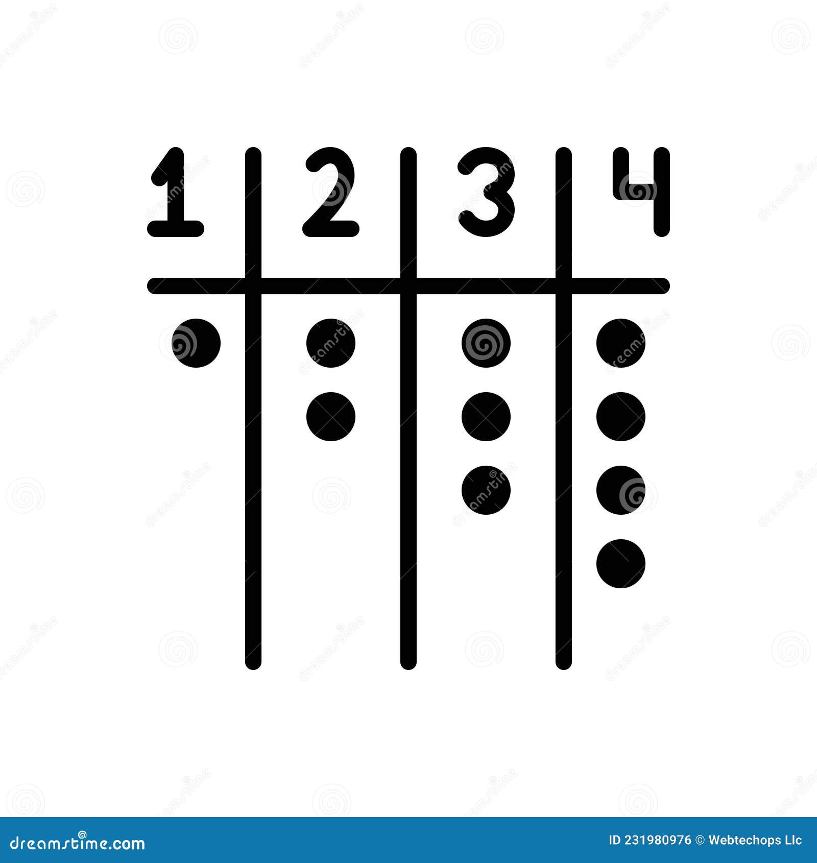 Black Solid Icon for Count, Calculation and Computation Stock Vector ...