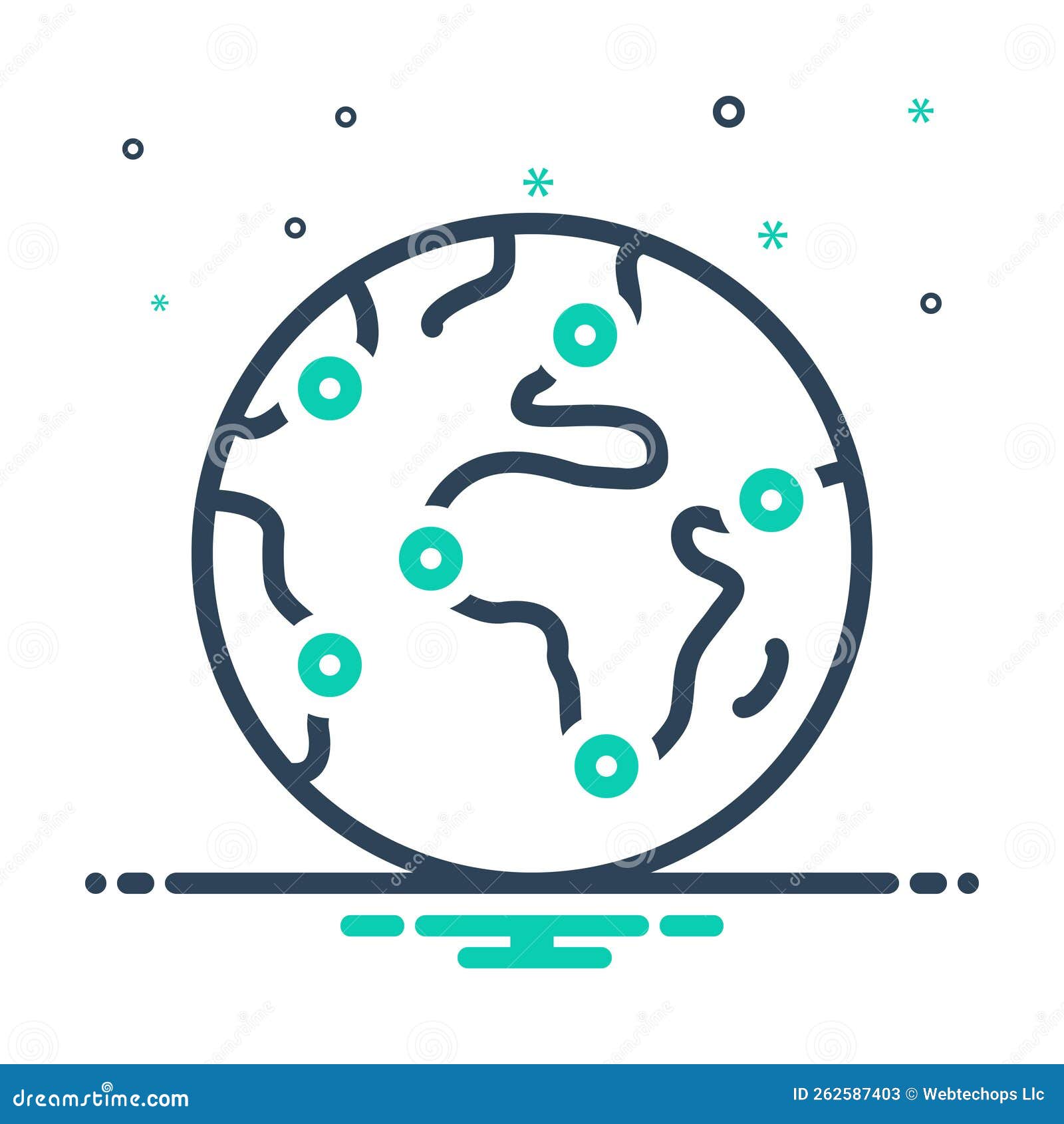 Mix Icon for Counties, Territory and Region Stock Vector - Illustration ...