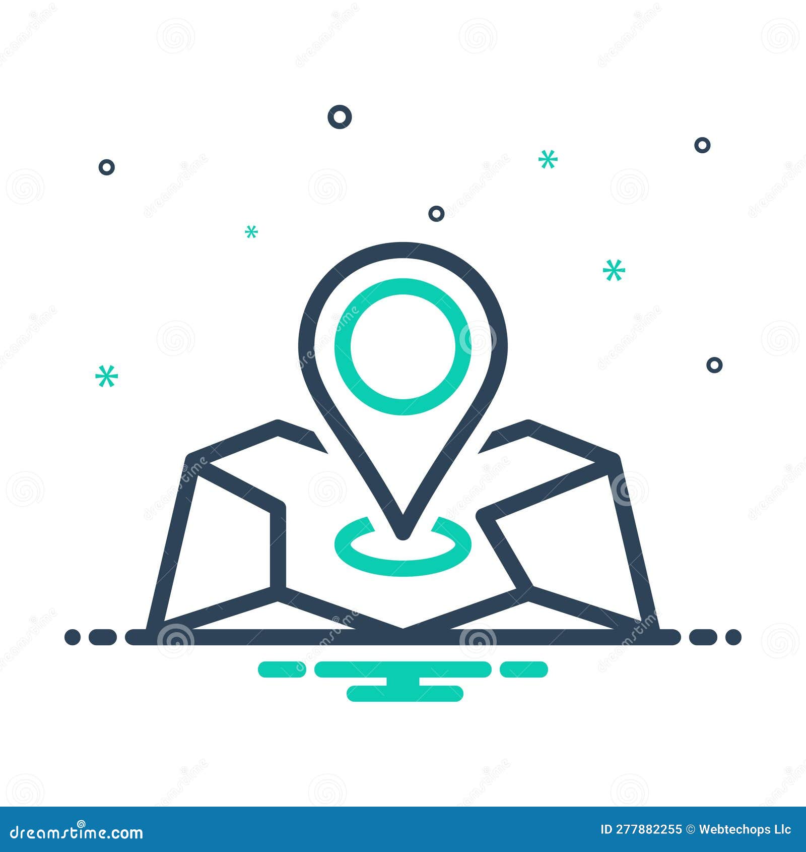 Mix Icon for County, Territory and Location Stock Vector - Illustration ...