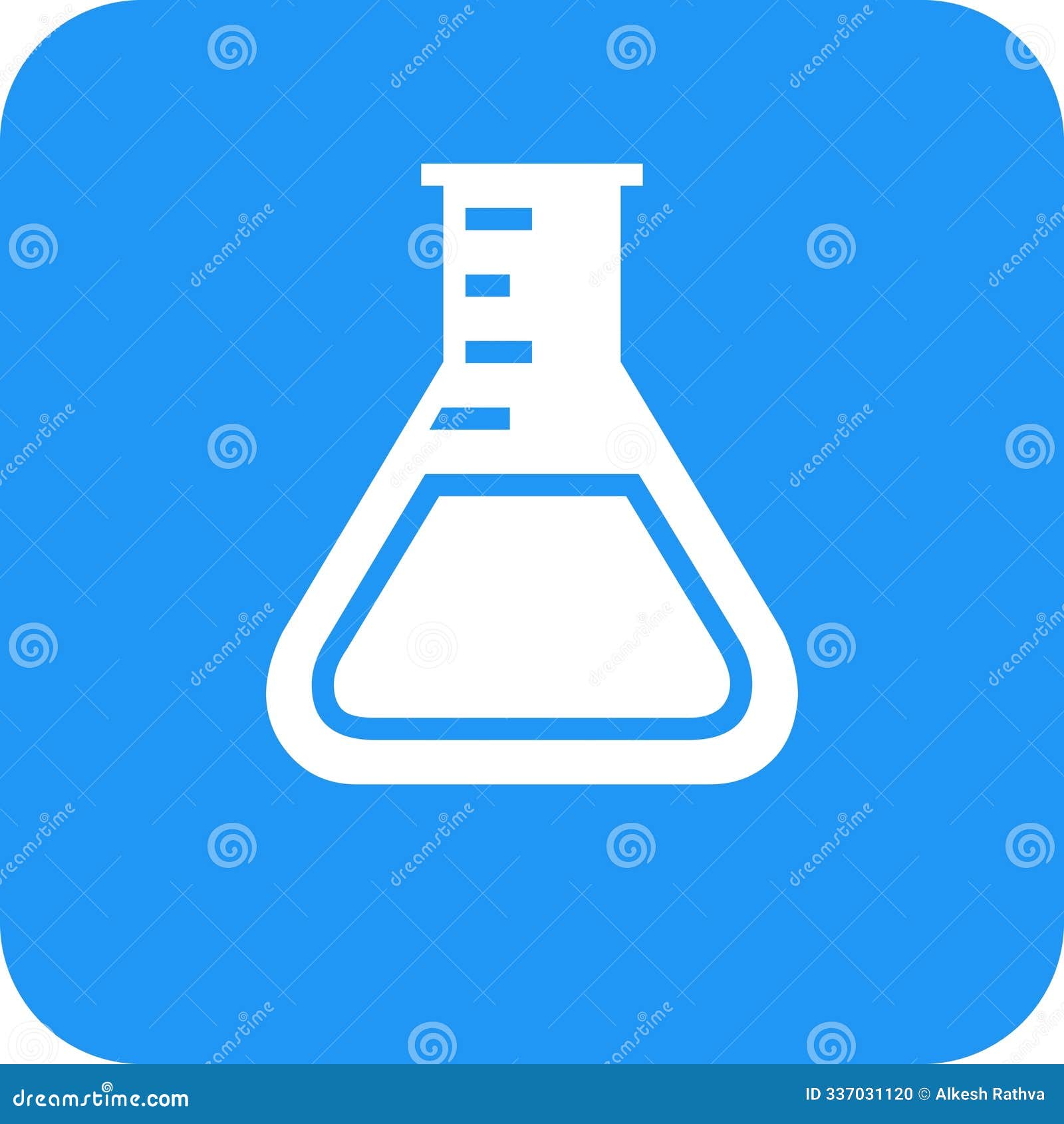 Icon Designed for Symbol of Laboratory Flask. Stock Illustration ...