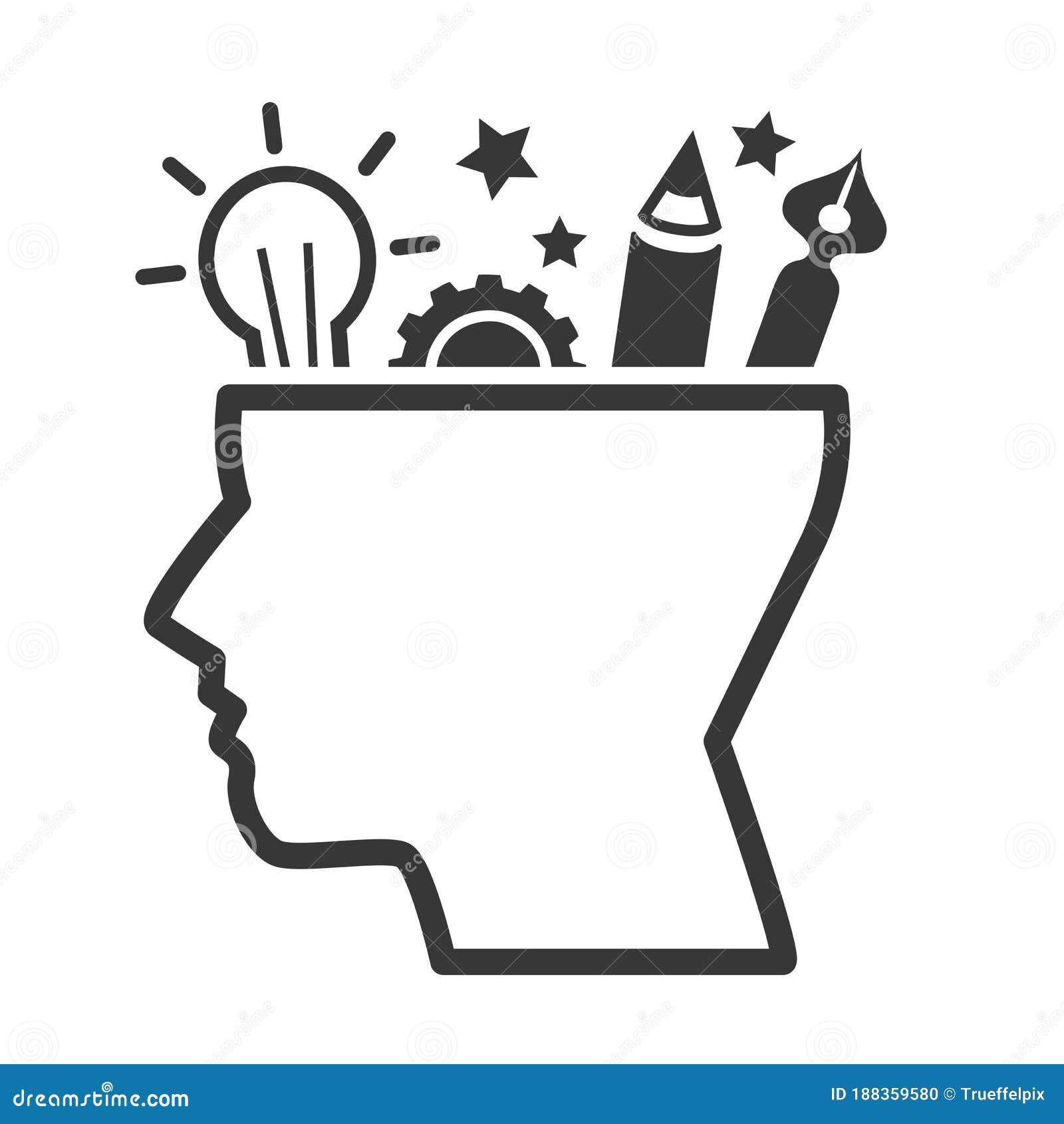 Icon Creativety Vector Illustration Concept Stock Vector - Illustration ...