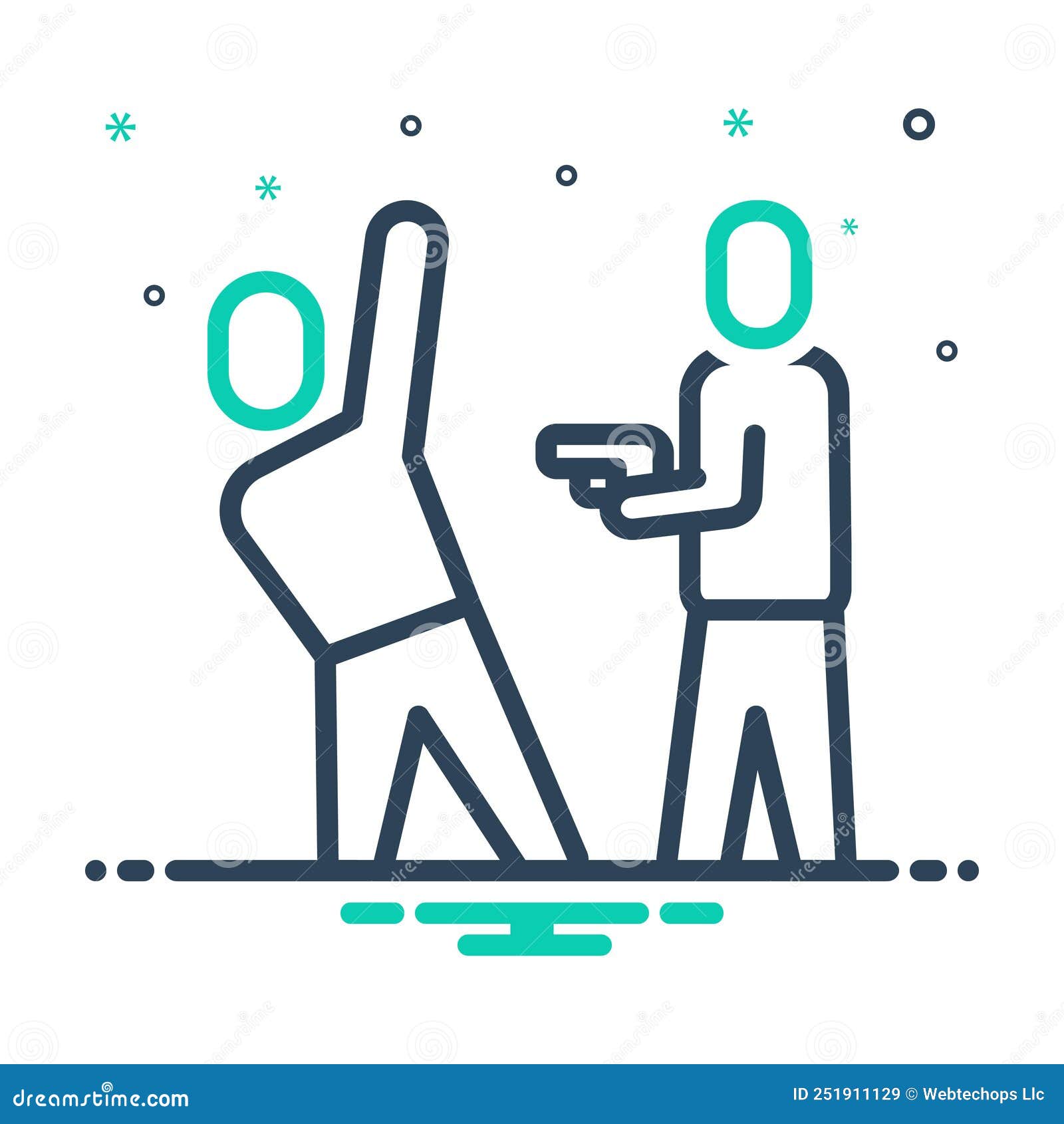 Mix Icon for Crimes, Offense and Delinquency Stock Vector ...