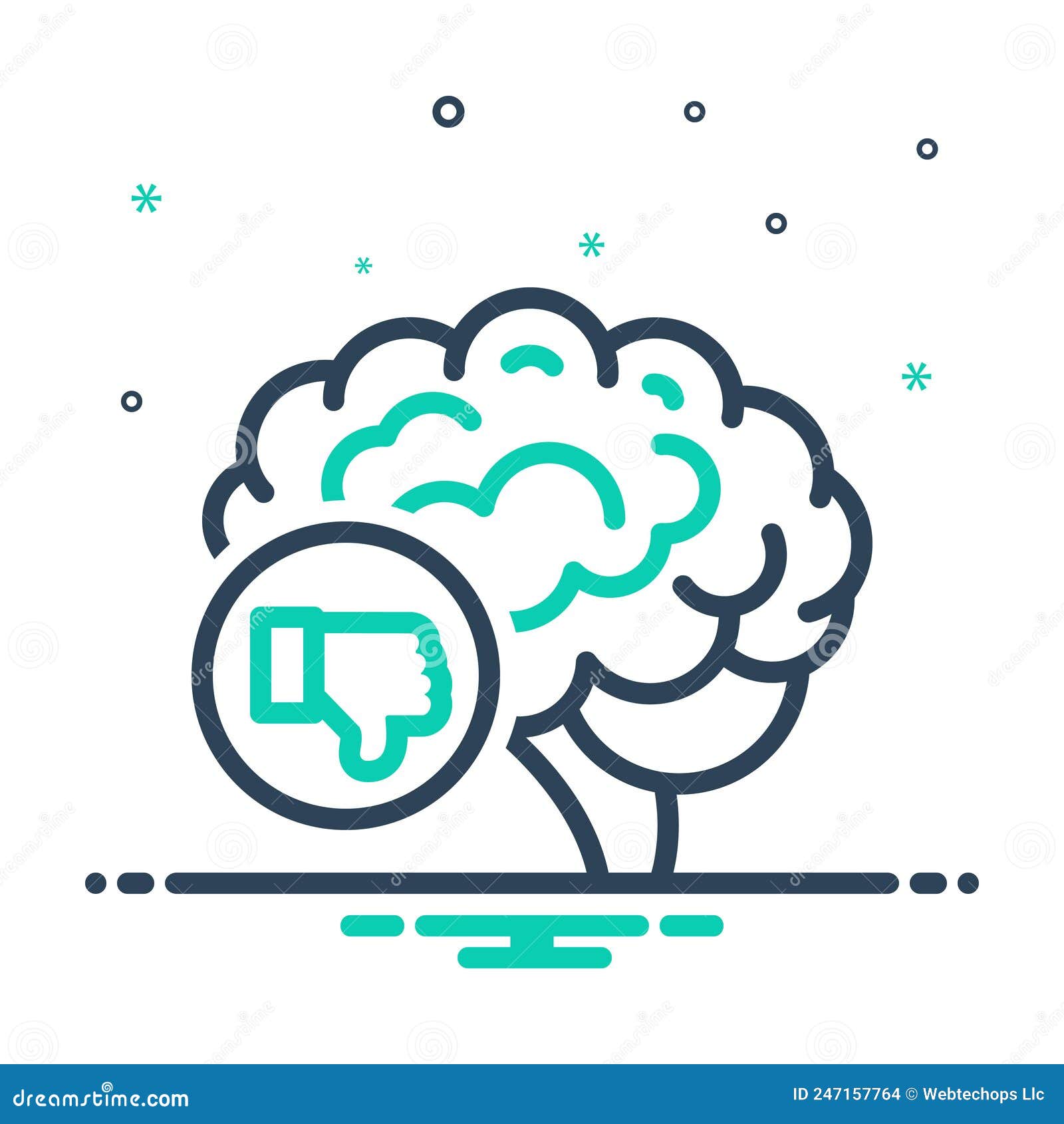 Mix Icon for Criticism, Brainstorm and Concept Stock Vector ...