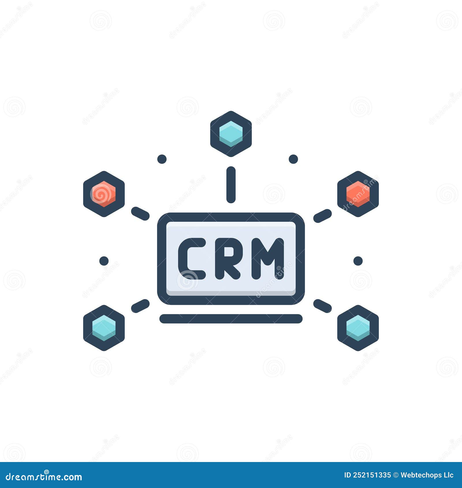 Color Illustration Icon for Crm, Cycle and Management Stock Vector ...