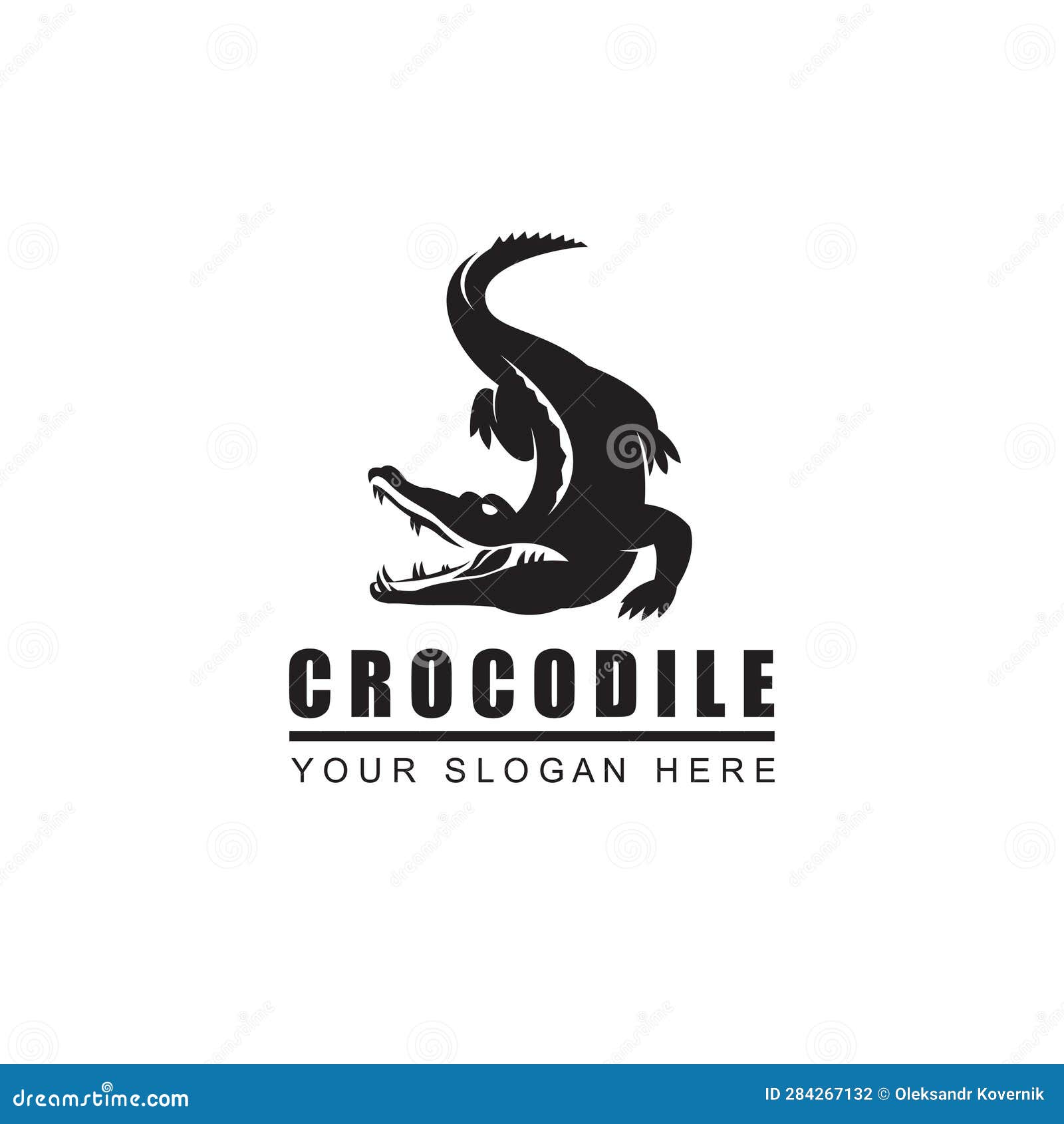 Icon of crocodile stock vector. Illustration of amphibian - 284267132