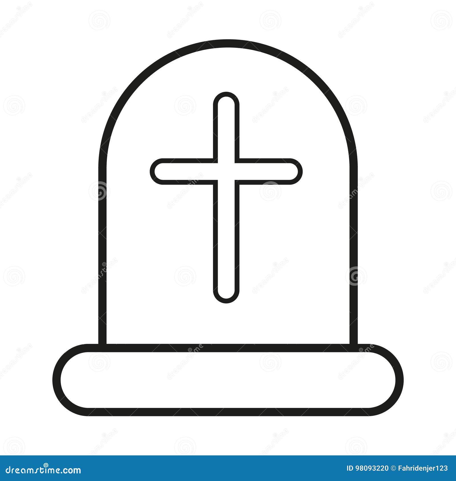 Icon of the cross tomb stock illustration. Illustration of gospel ...