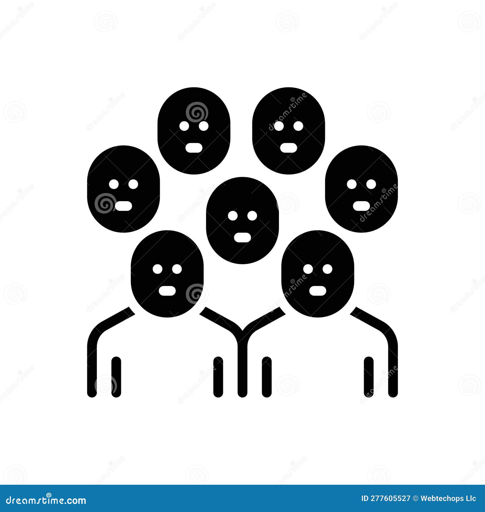 Crowd Throng Line Icons Collection. Congestion, Commotion, Bustle ...