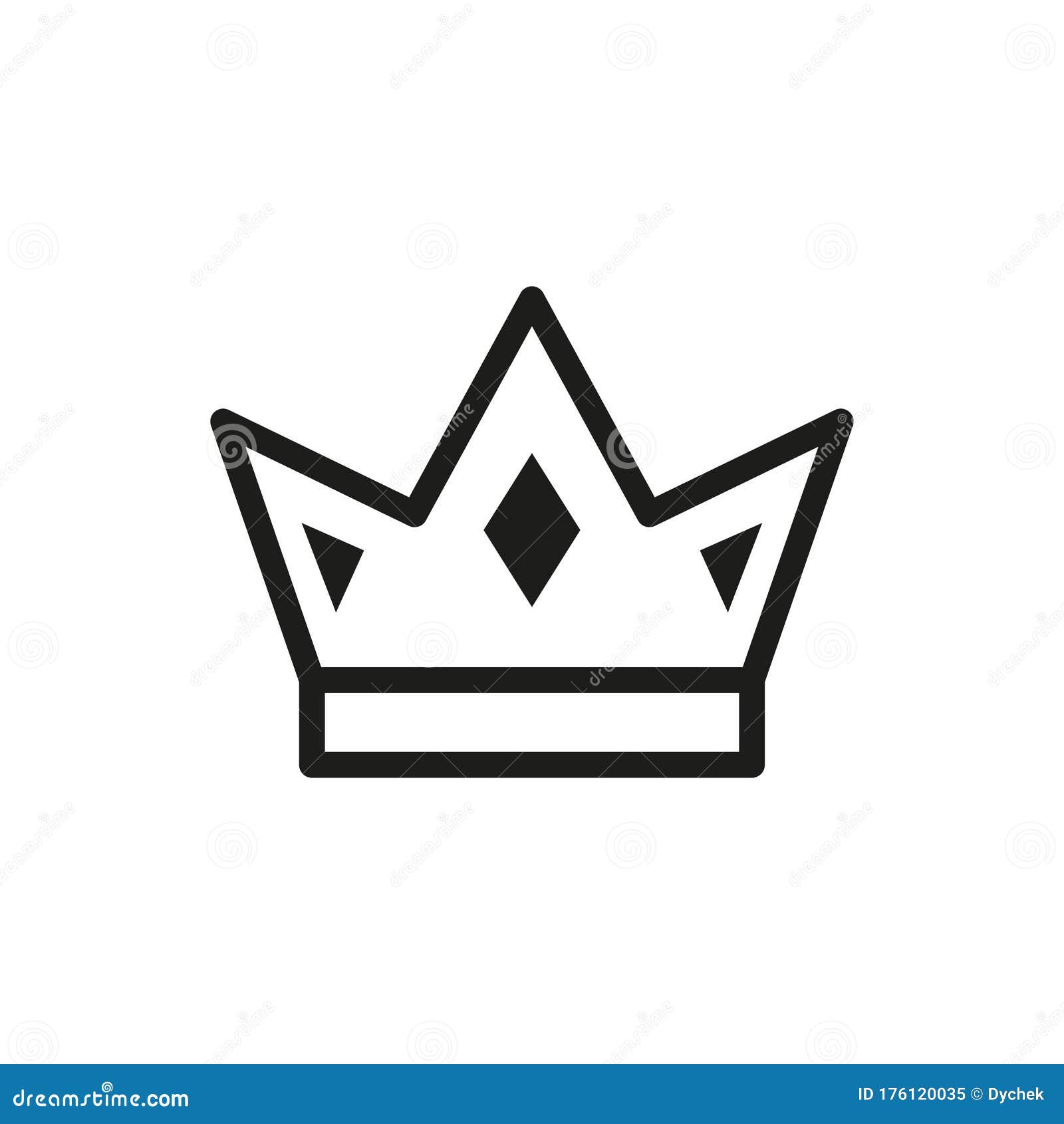 The Icon of the Crown. Simple Vector Illustration Stock Illustration ...