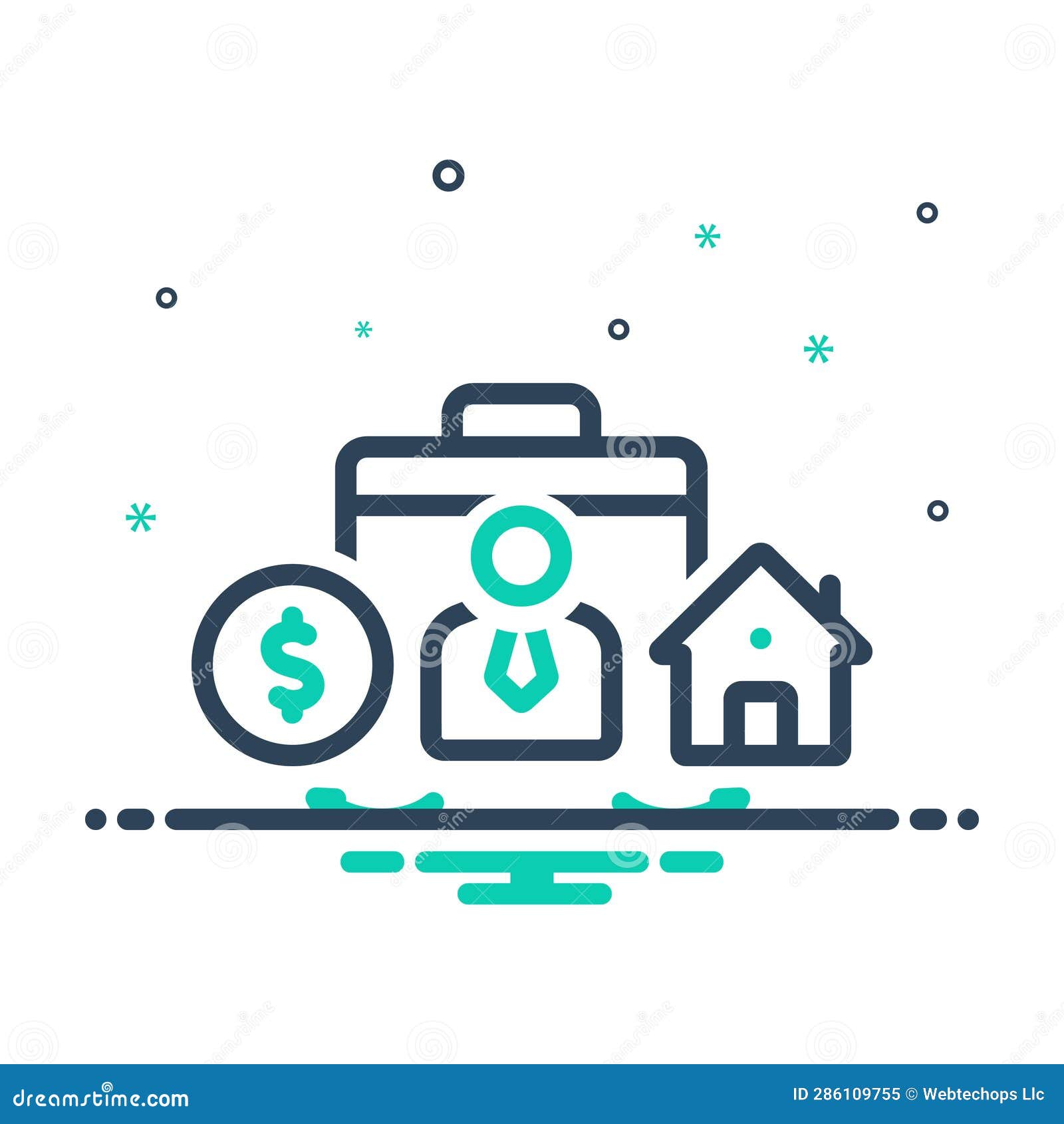 Mix Icon for Crucial, Vital and Essential Stock Illustration ...