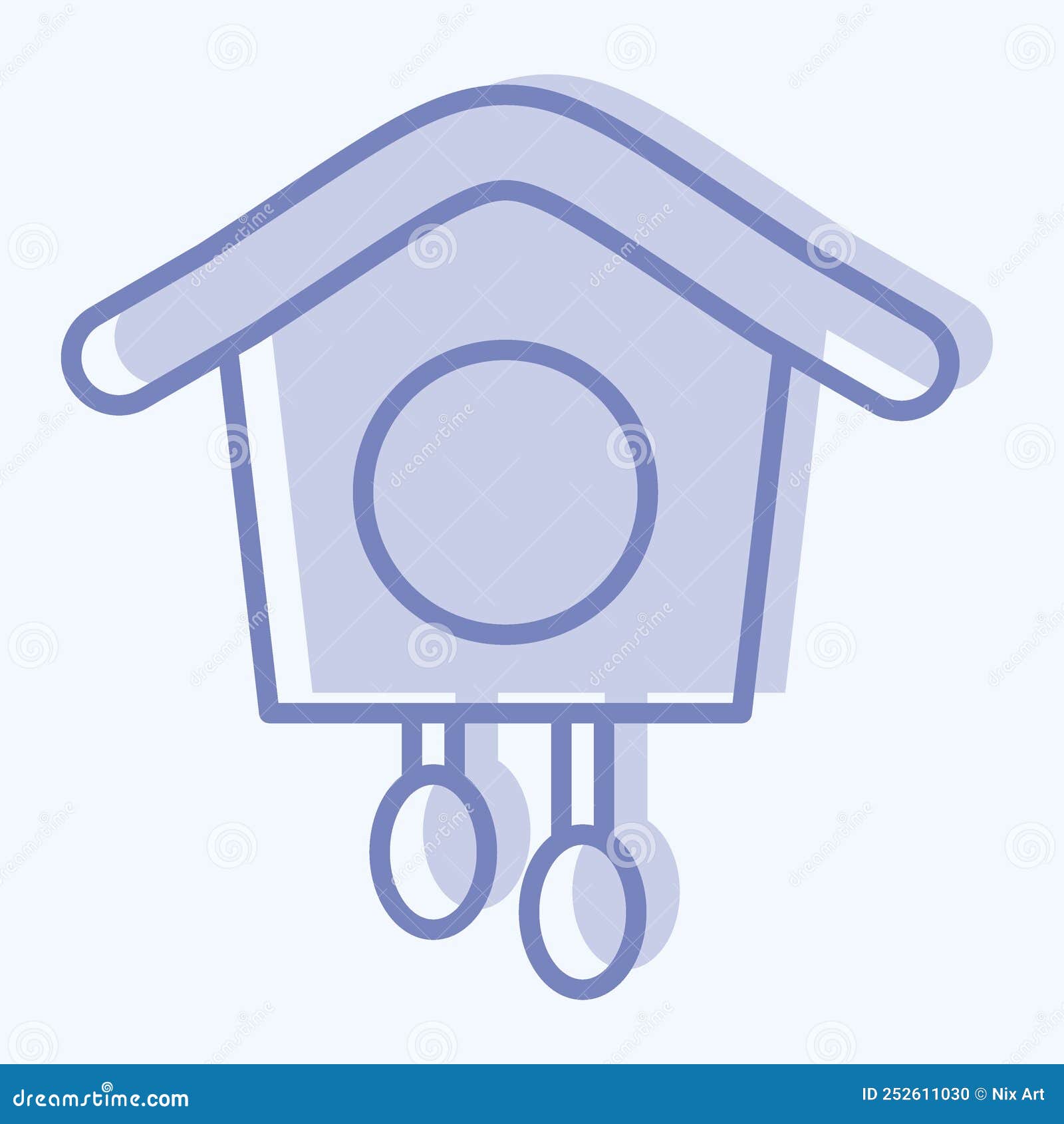 Icon Cuckoo Clock. Suitable for Education Symbol. Two Tone Style ...