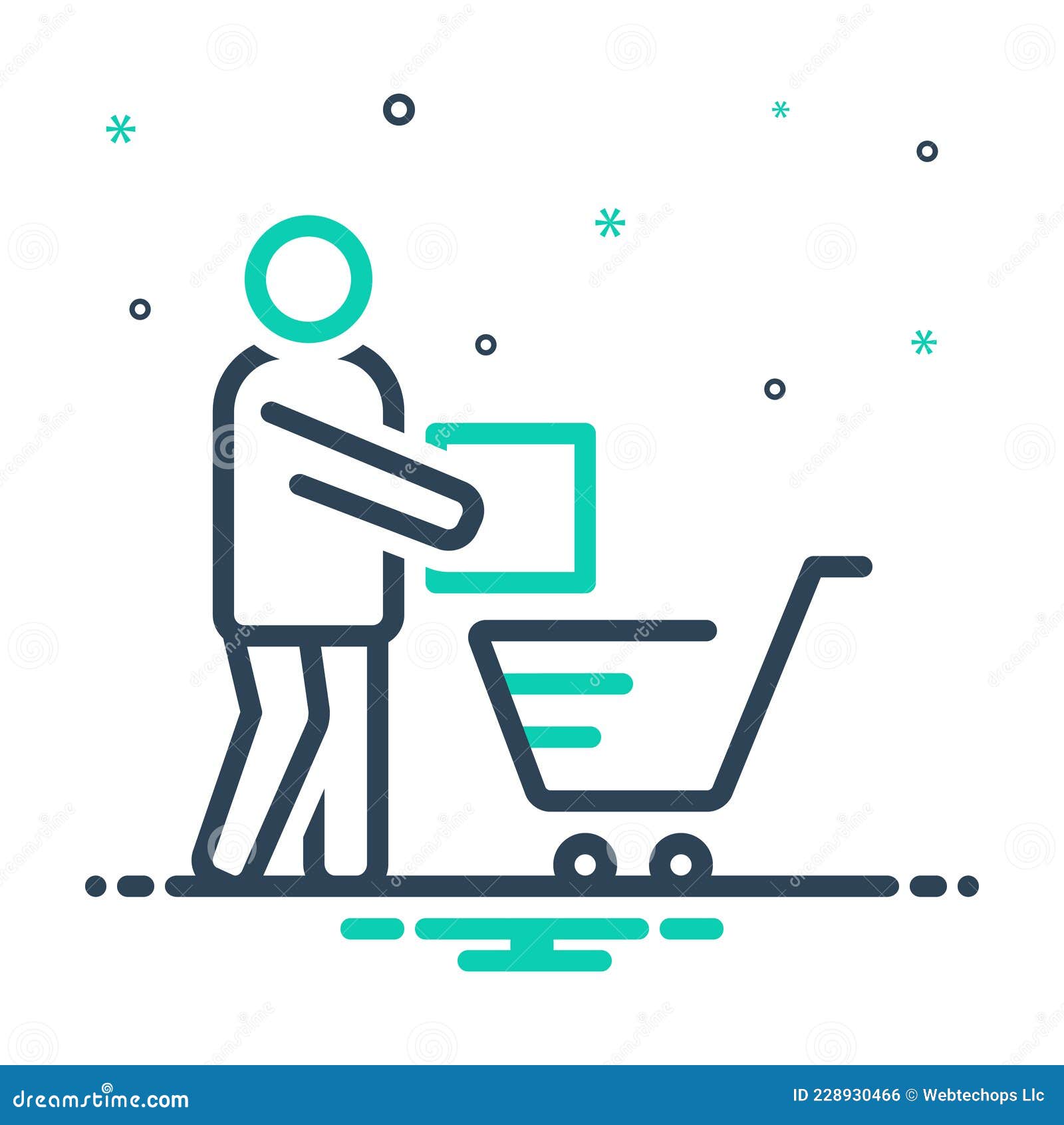 Mix Icon for Customer, Regular and Shopper Stock Vector - Illustration ...