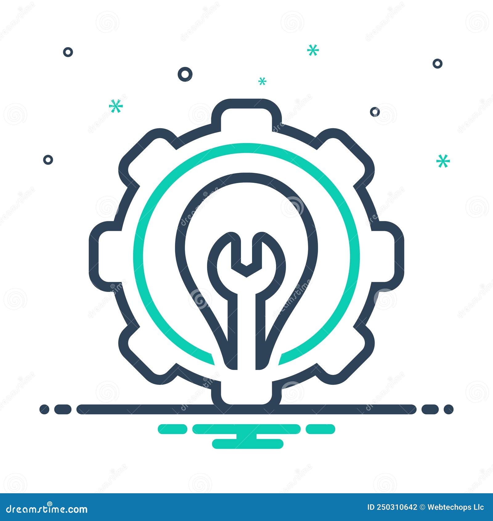 Mix Icon for Customise, Customize and Fix Stock Illustration ...