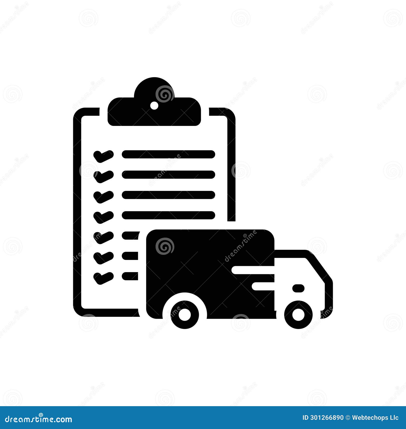 Black Solid Icon for Customs Clearance, Delivery and Invoice Stock ...