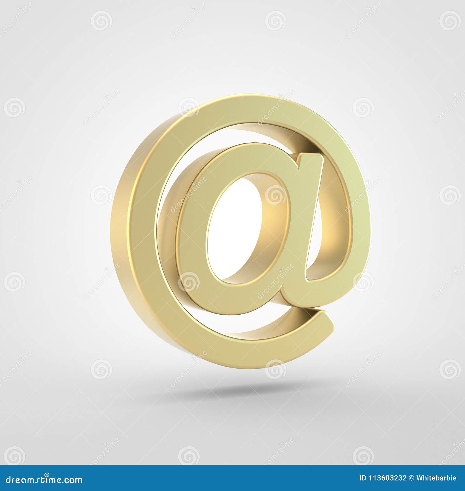 Golden at Icon Isolated on White Background. Stock Illustration ...
