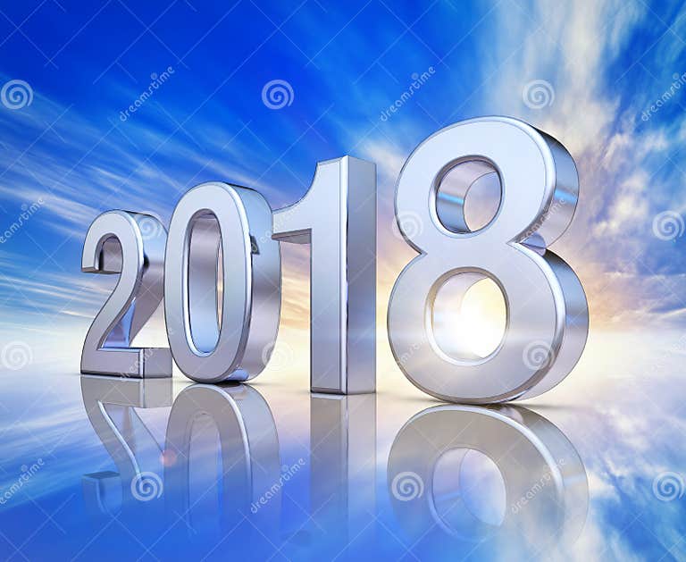 Icon 2018 stock illustration. Illustration of year, goal - 83832127