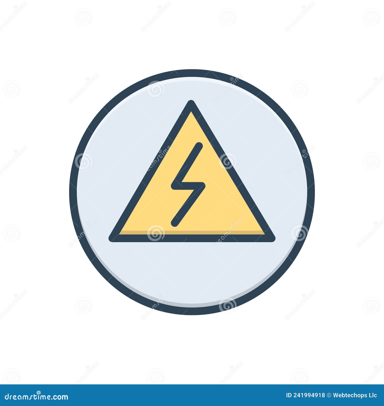 Color Illustration Icon for Danger, Peril and Hazard Stock Illustration ...