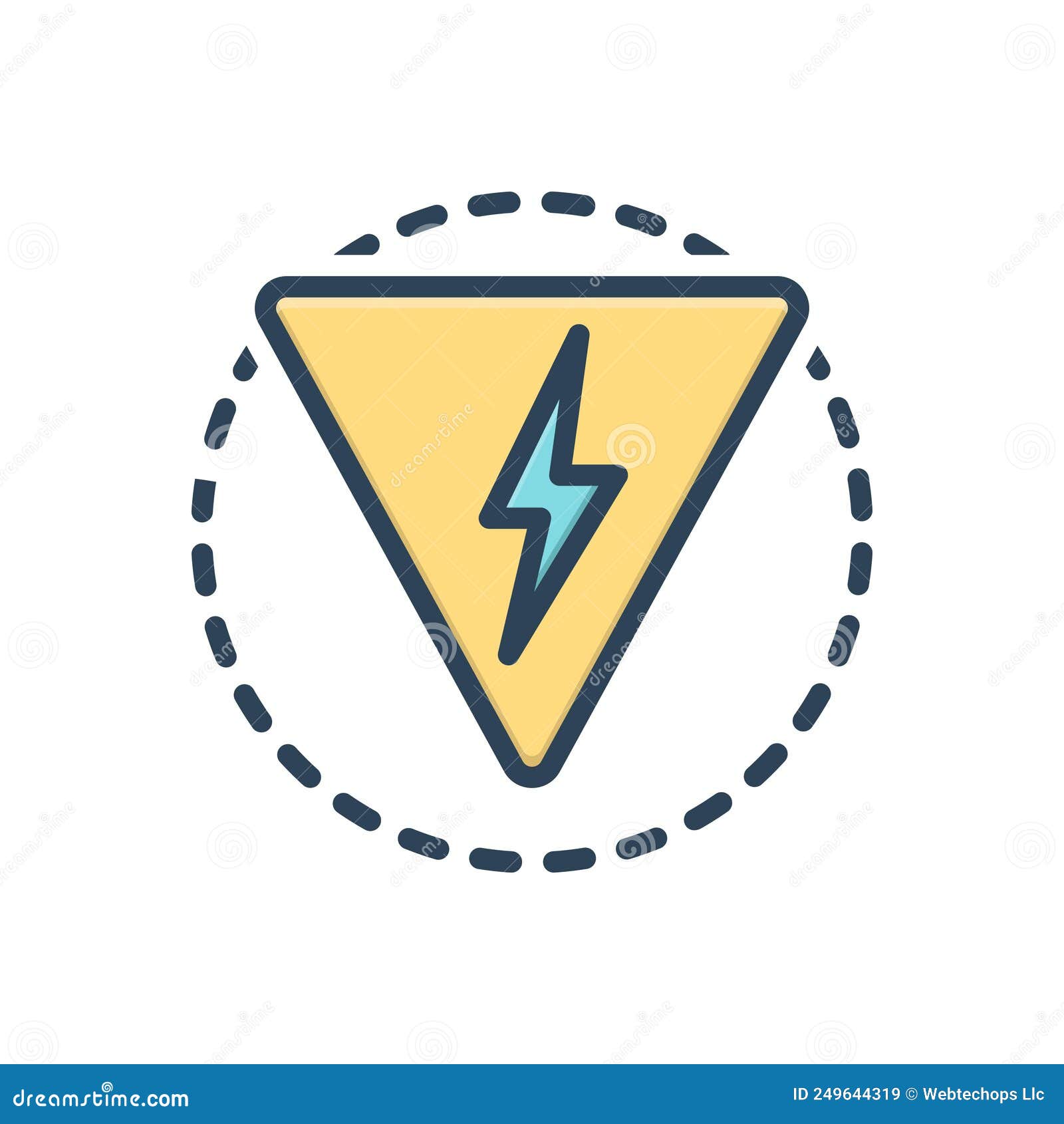 Color Illustration Icon for Danger, Peril and Hazard Stock Vector ...