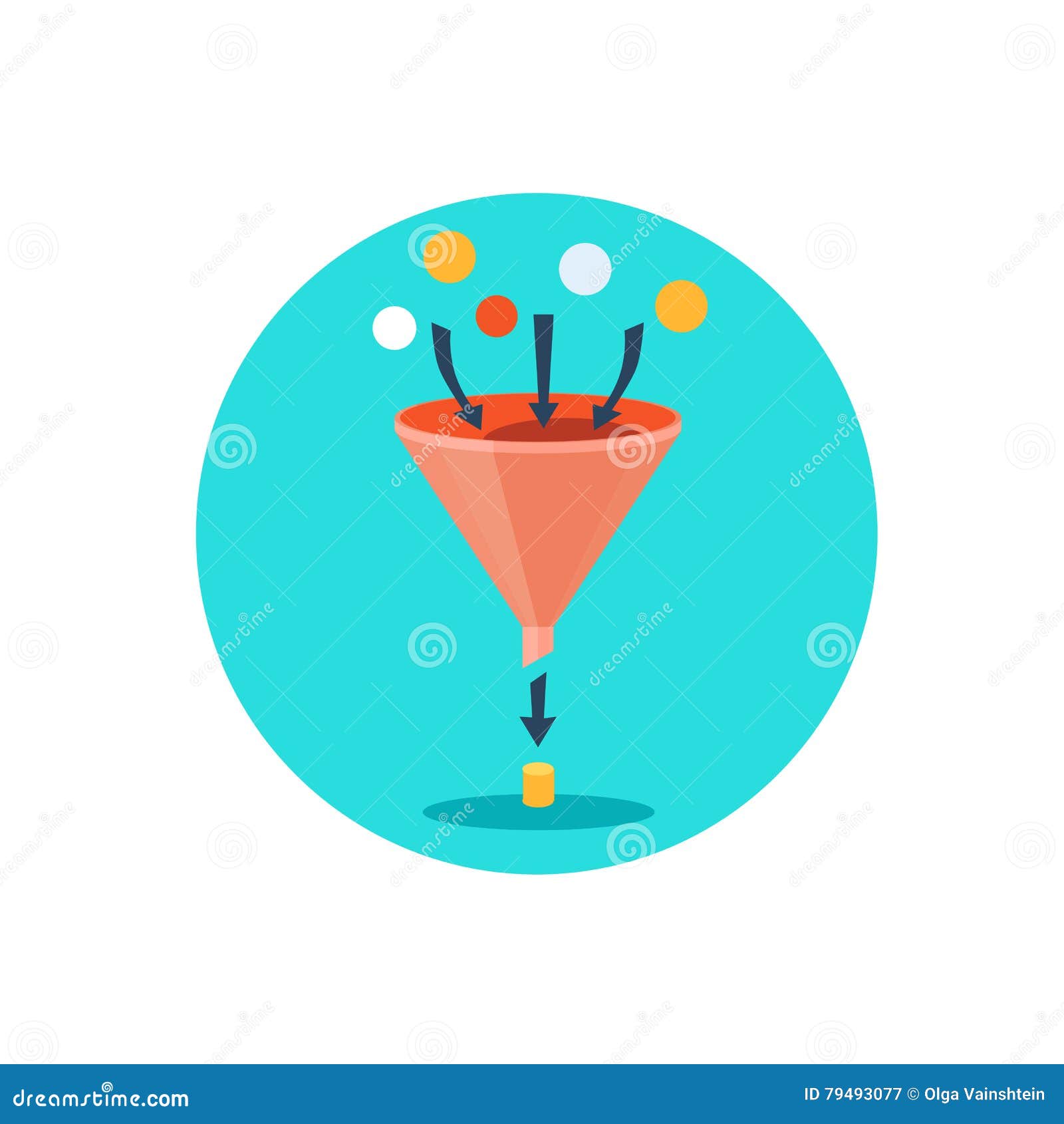 Big Data Filter Website Landing Page Set. Businesspeople Working With ...