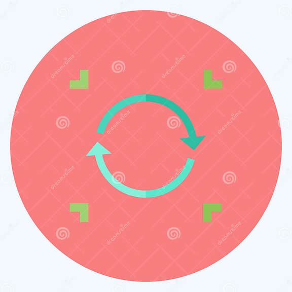 Icon Data Synchronization. Suitable for Data Analytics Symbol. Flat Style. Simple Design ...