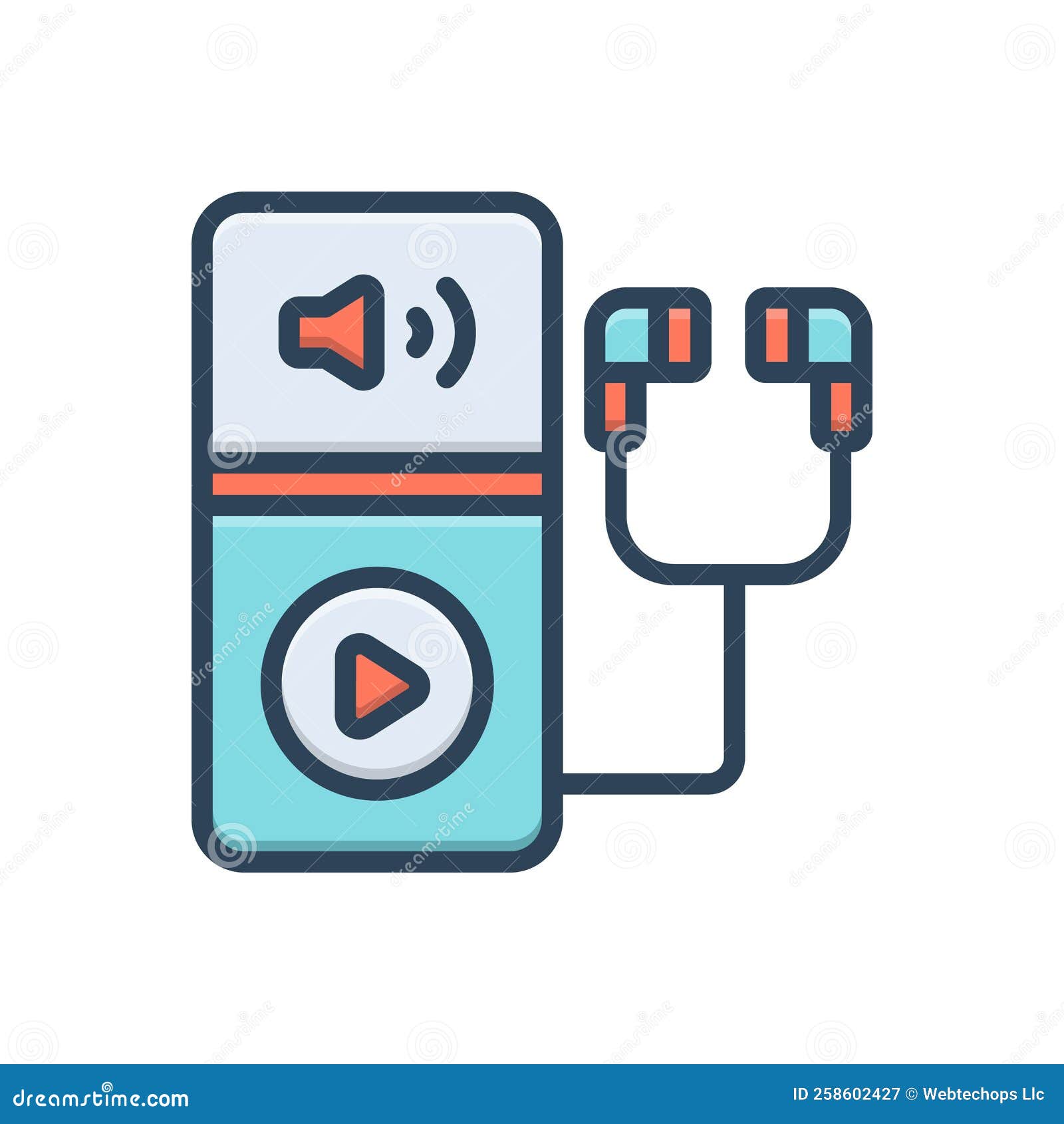 Color Illustration Icon for Deaf, Device and Machine Stock Vector ...