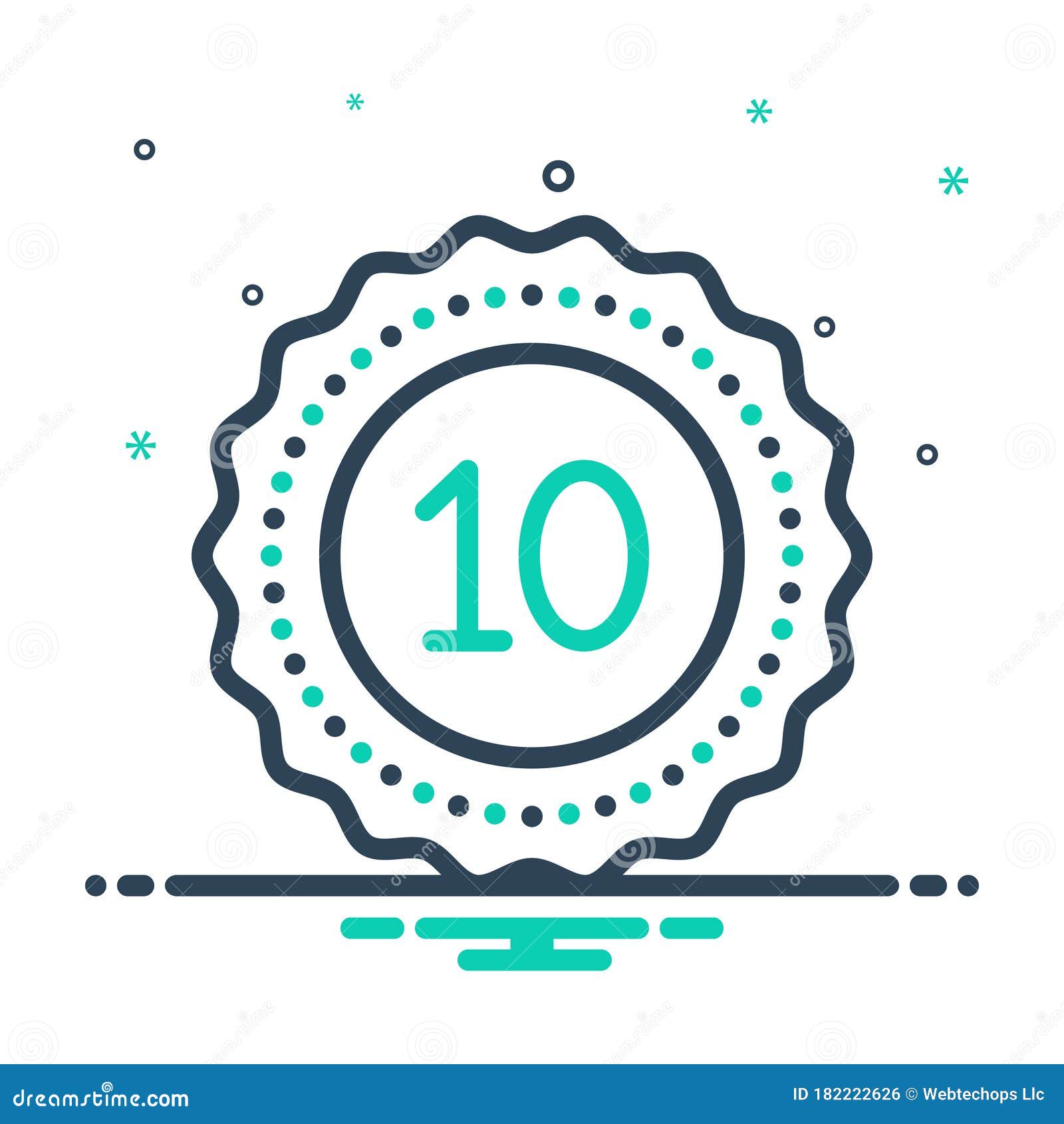 80s Decade Symbol Vector Illustration | CartoonDealer.com #114517704