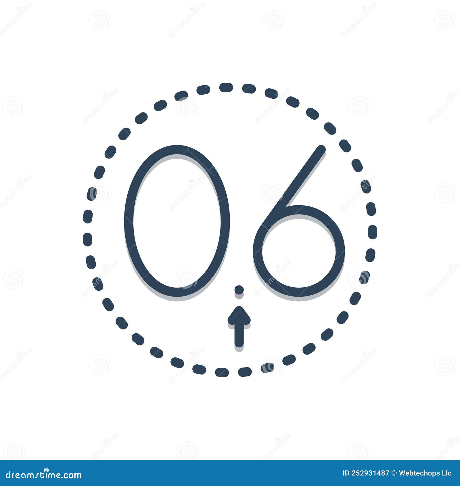 Color Illustration Icon for Decimal, Metrical and Number Stock Vector ...