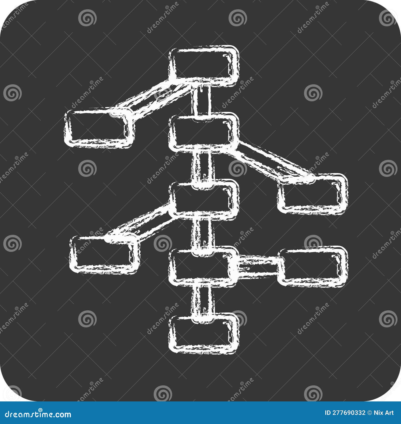 Decision Trees Line Icons Collection Algorithm Categorical Classifier Computation Confusion