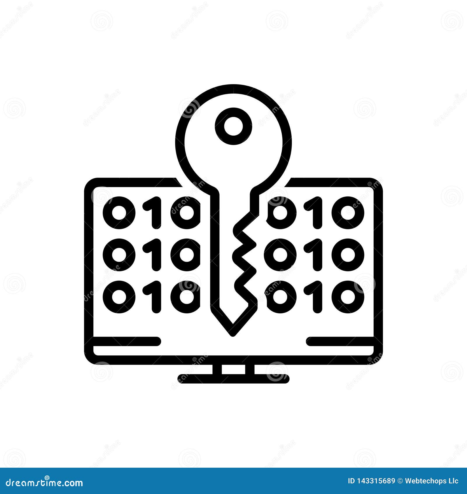Cybersecurity, Decrypt, Decrypting Icon Stock Photo | CartoonDealer.com ...
