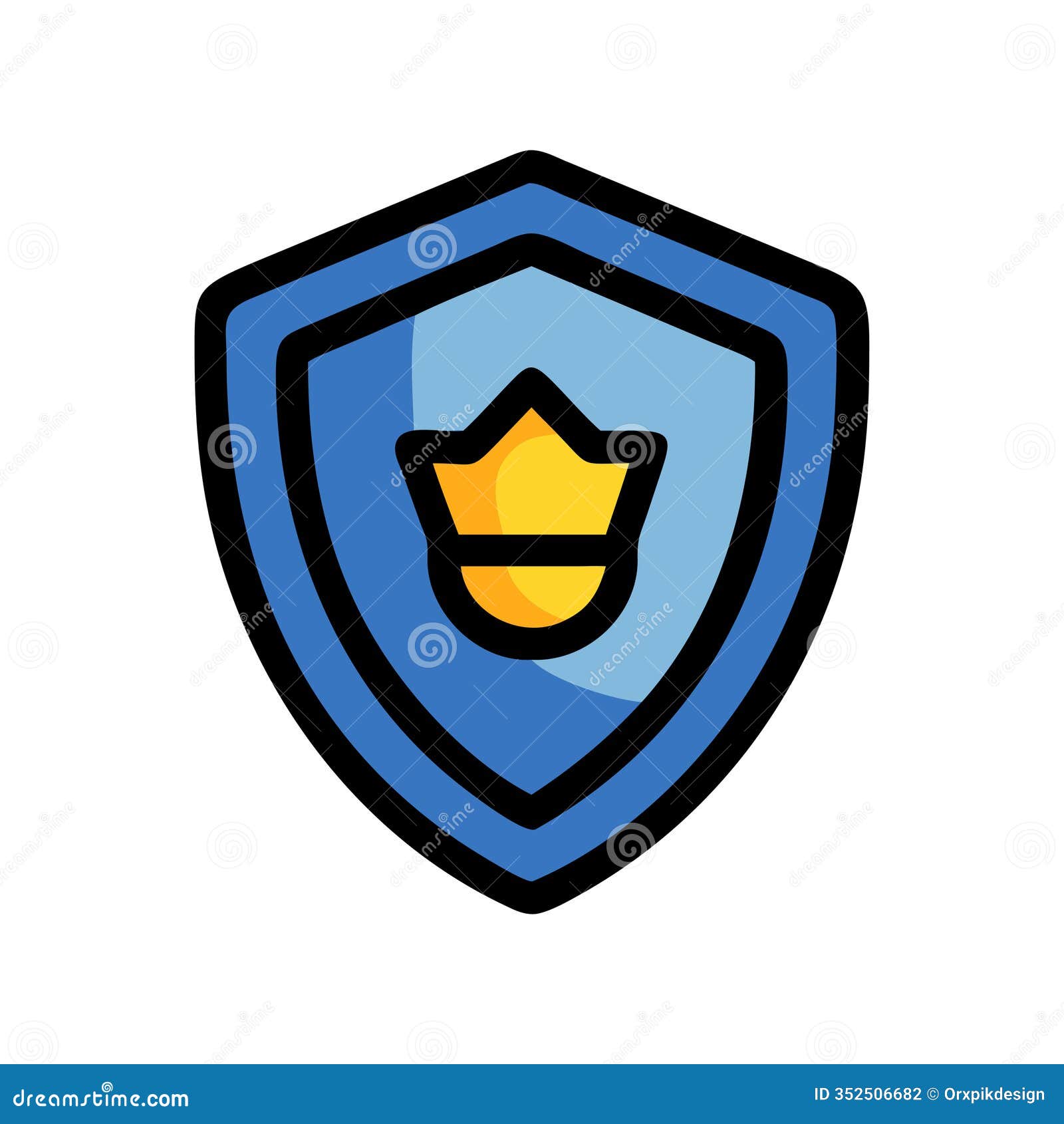 Icon of Defender S Emblem for Gaming Identity Stock Illustration ...