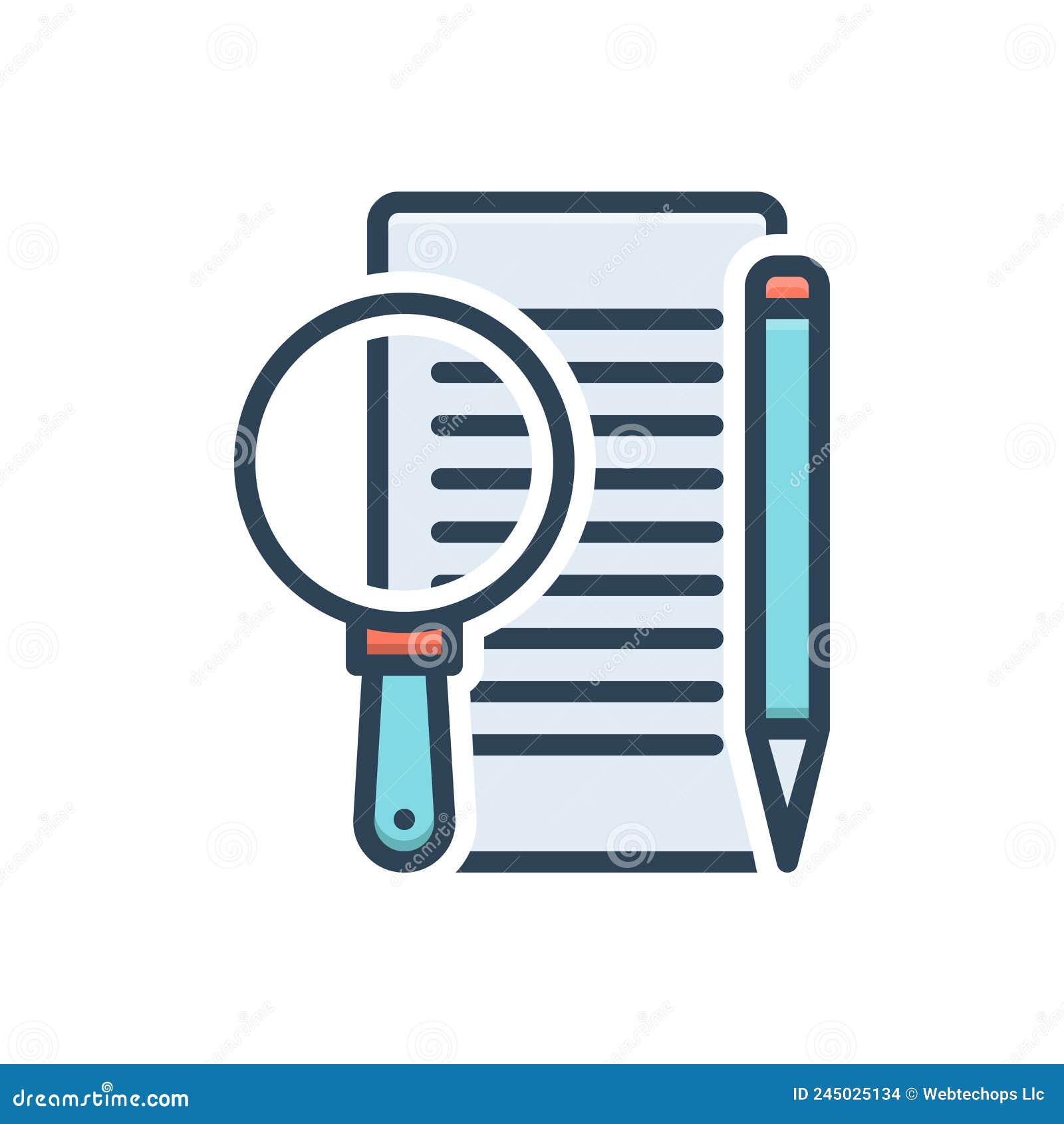 Color Illustration Icon for Define, Elucidate and Interpret Stock ...