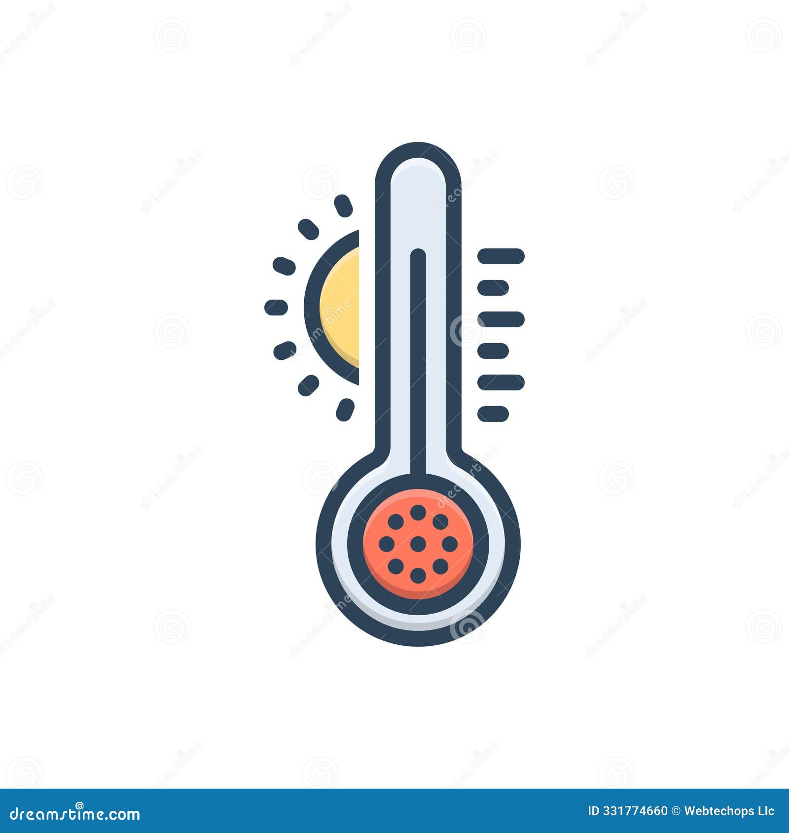 Degree Celsius Isometric Icon. 3d Line Art Technical Drawing. Editable ...