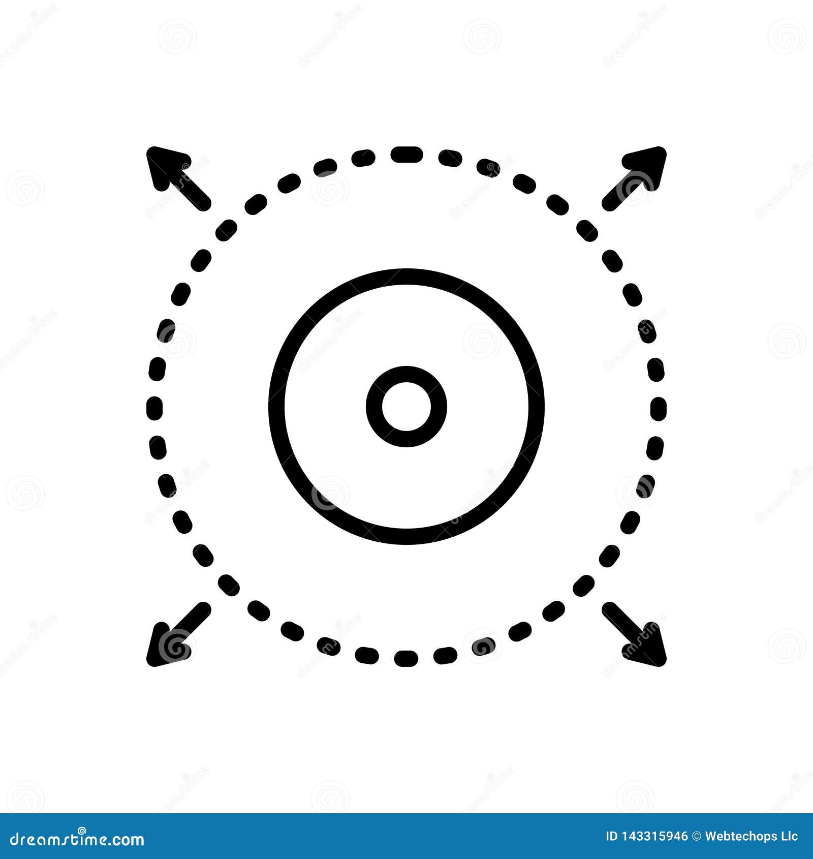 Black Line Icon for Delimiter, Delimit and Mark Stock Vector ...