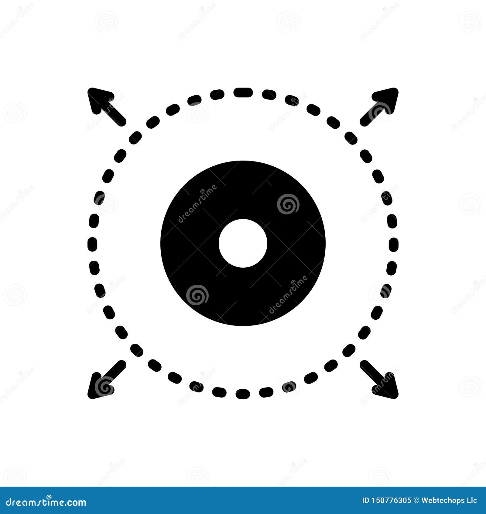 Black Solid Icon for Delimiter, Delimit and Define Stock Vector ...