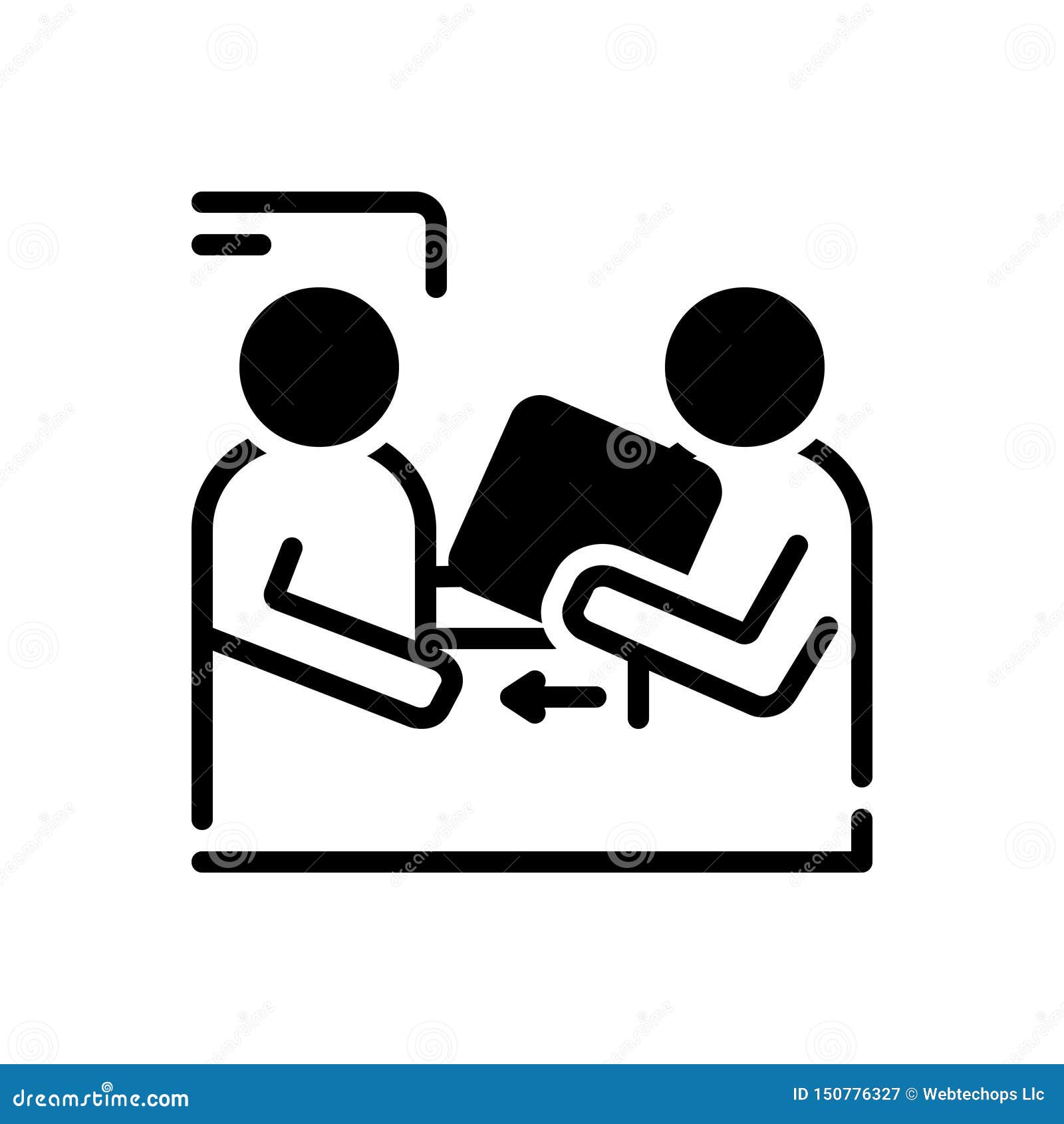 Black Solid Icon for Deliverables, Delivery and Parcel Stock Vector ...