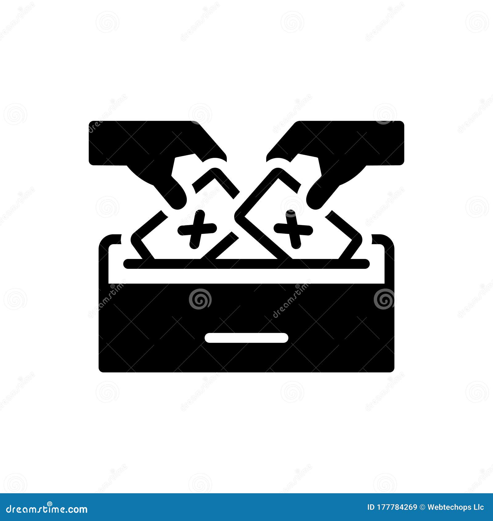 Voting Elect Symbol In Flat. Checkmark Right Symbol Tick Sign ...