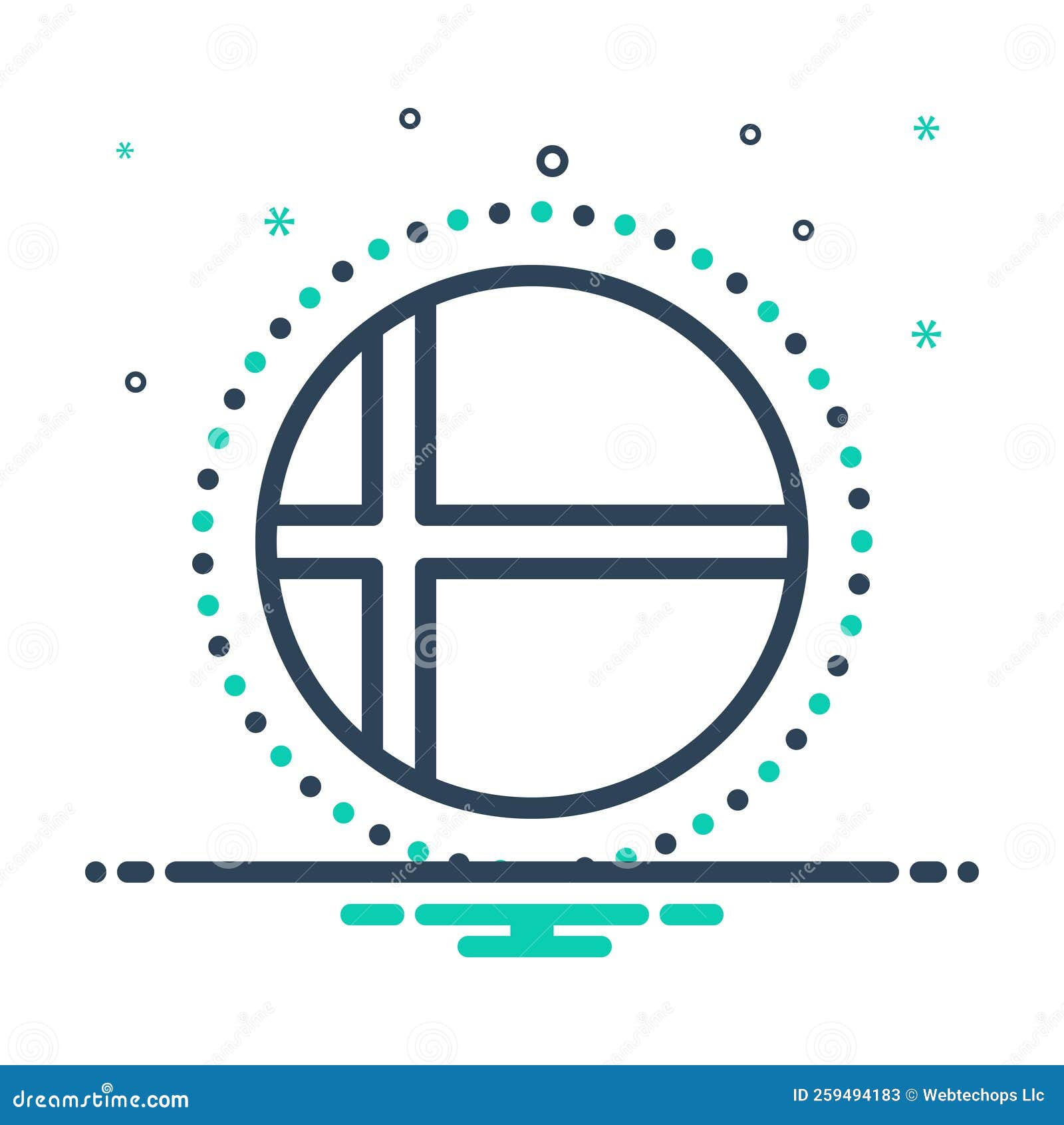 Mix Icon for Denmark, Banner and Copenhagen Stock Illustration ...