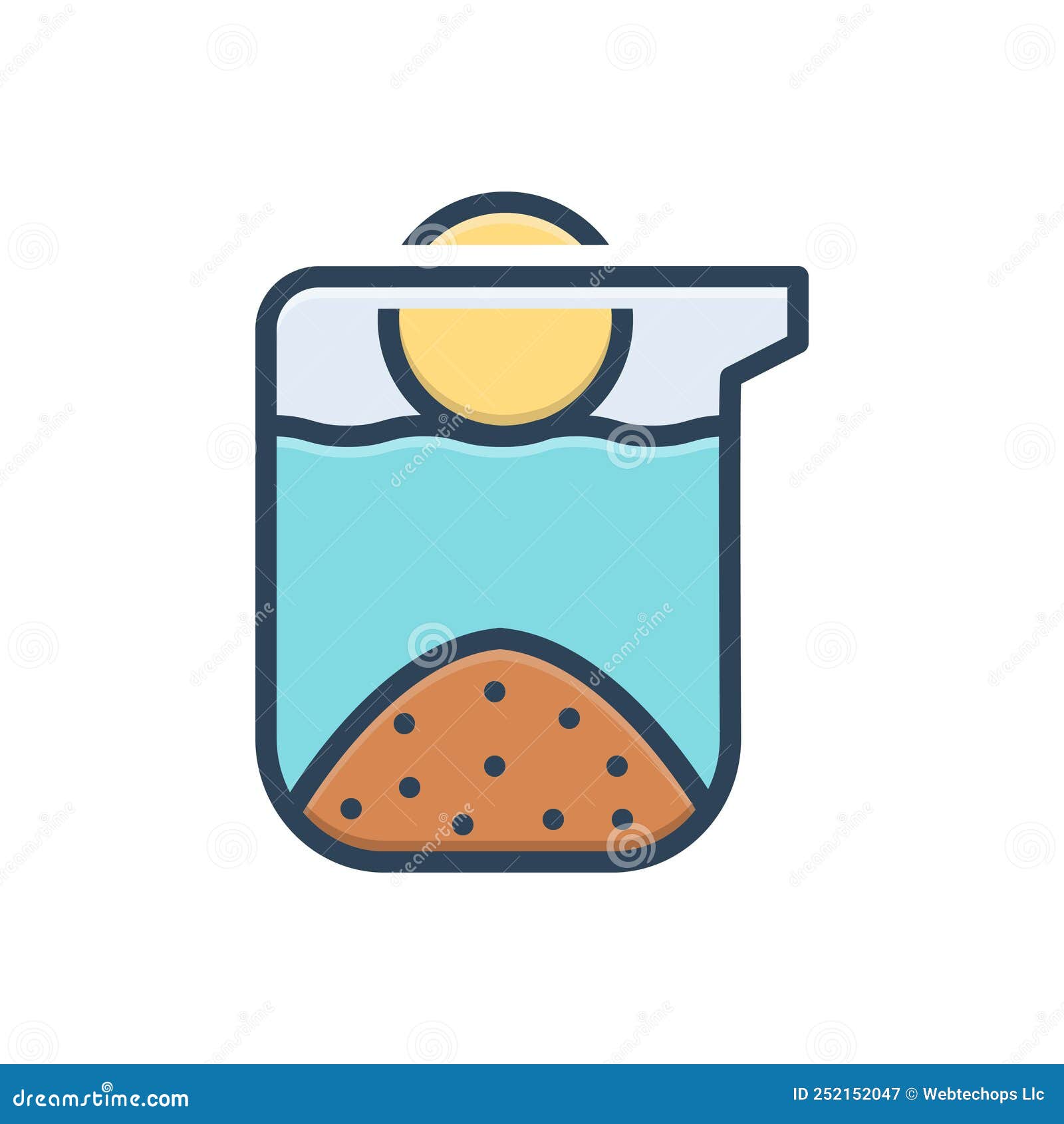 Color Illustration Icon For Density, Solidity And Quantity Cartoon ...